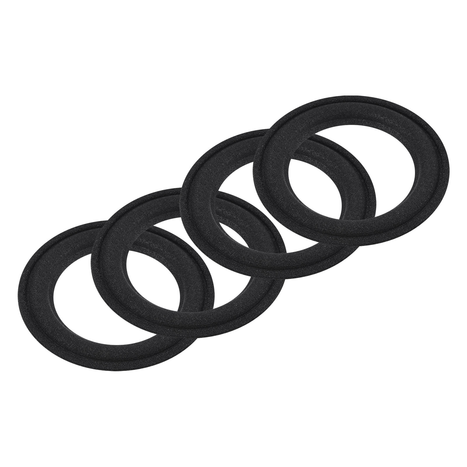 Uxcell Rubber Speaker Foam Edge Surround Rings 2.5 Inch 43mm x 69mm ...