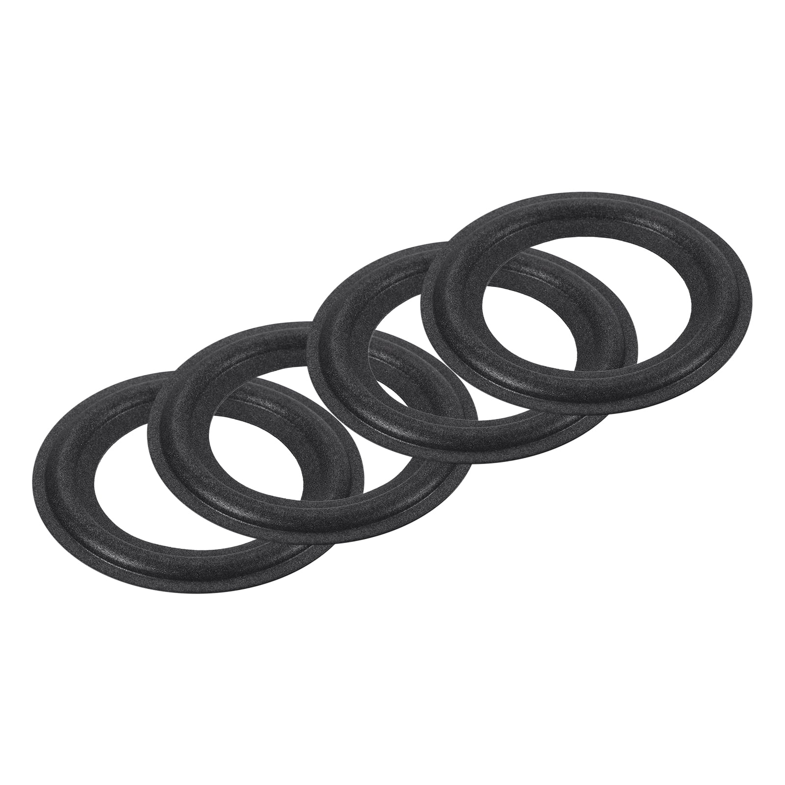 Uxcell Rubber Speaker Foam Edge Surround Rings 3.5 Inch 56mm x 88mm ...