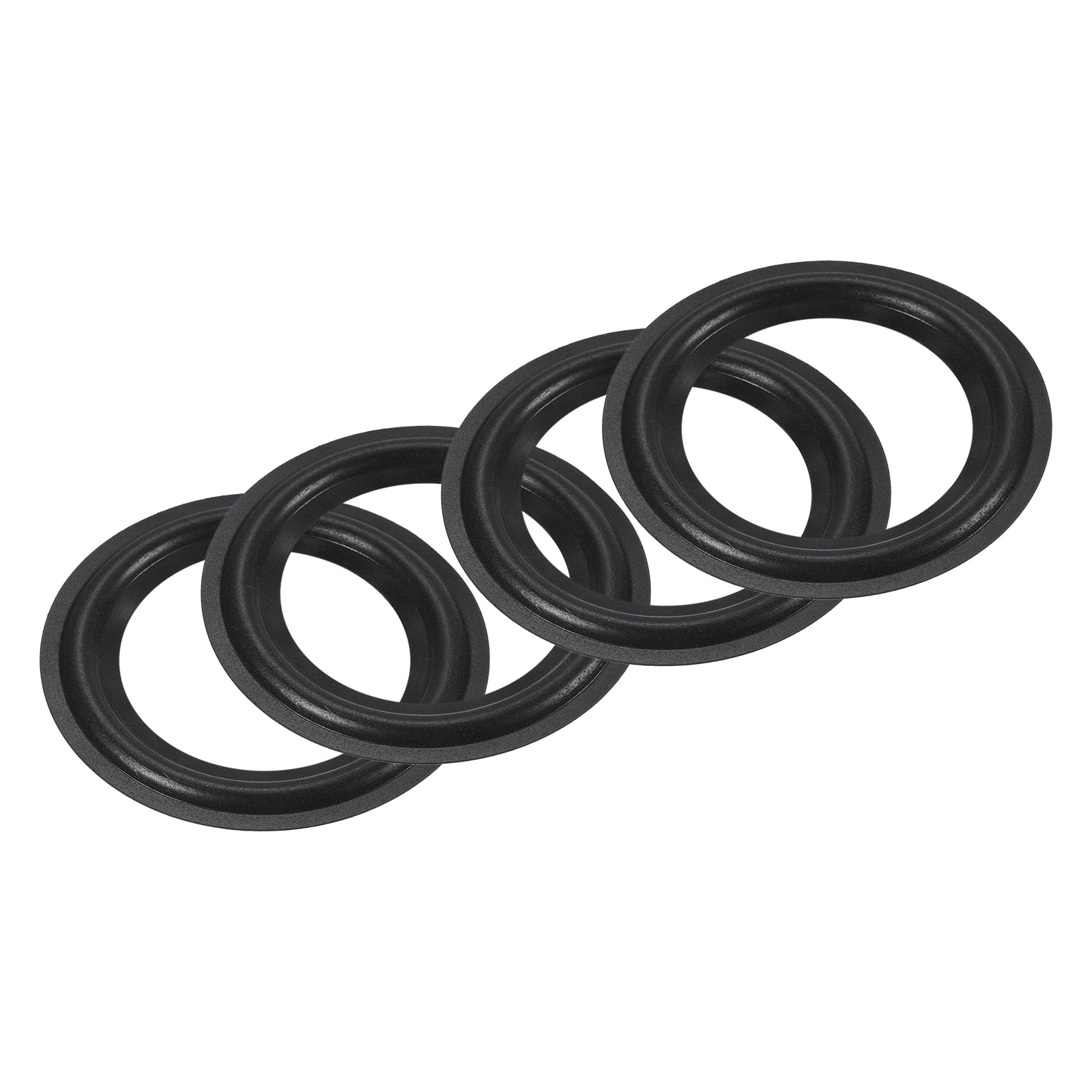 Uxcell Rubber Speaker Foam Edge Surround Rings 4.5 Inch 74mm x 115mm ...