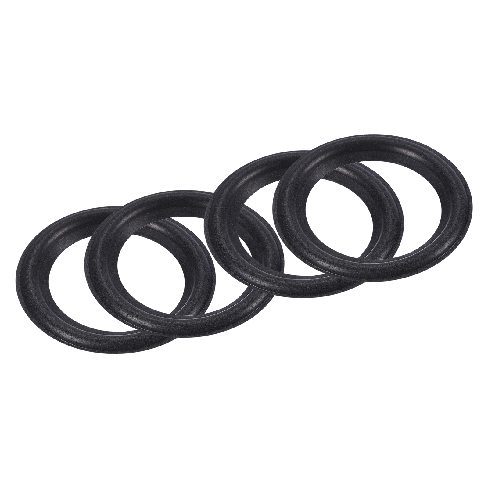 Uxcell Rubber Speaker Foam Edge Surround Rings 4 Inch 63mm x 98mm ...