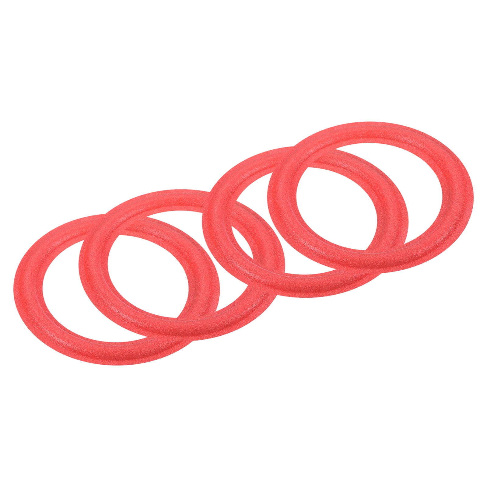 Uxcell Rubber Speaker Foam Edge Surround Rings 4 Inch 68mm x 100mm ...