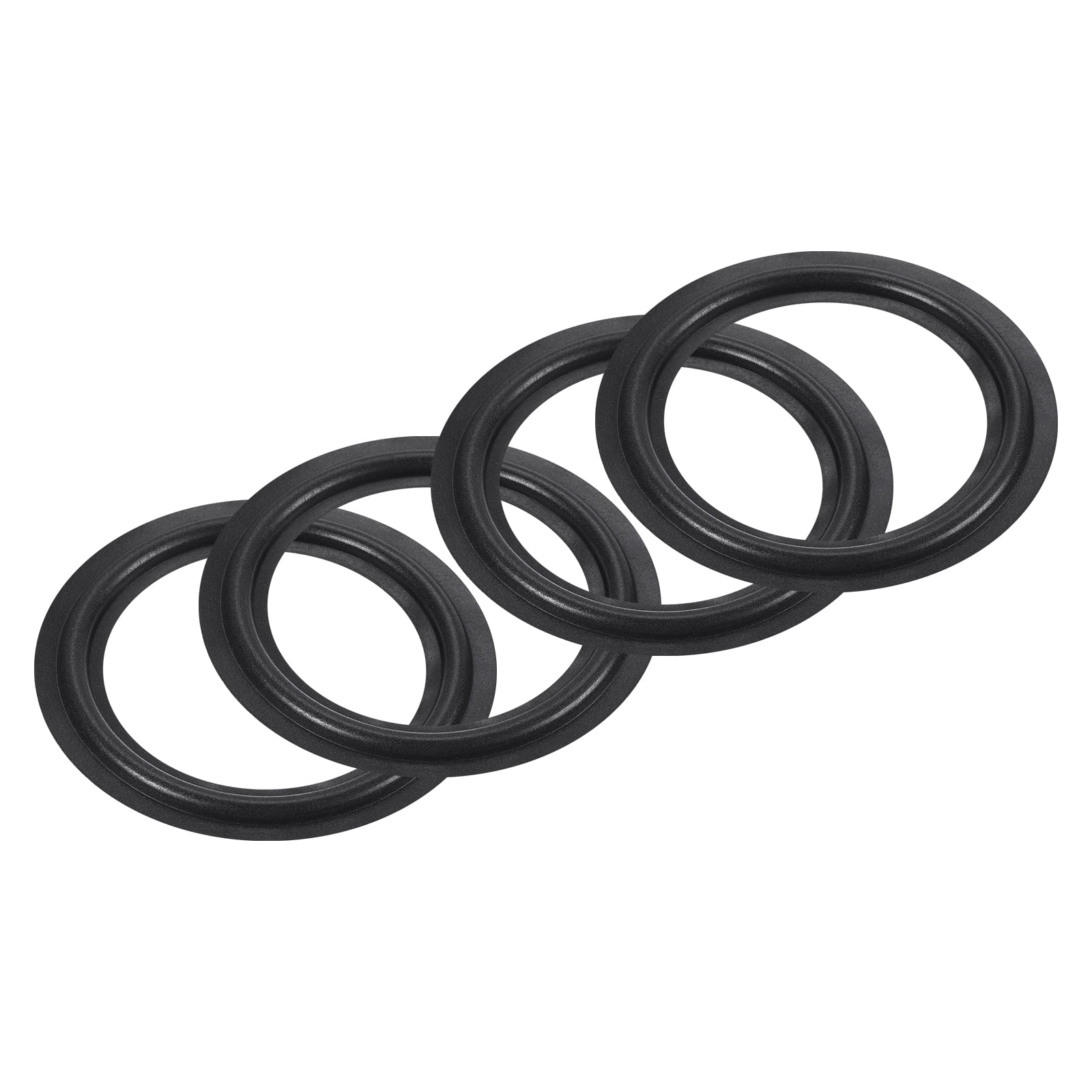 Uxcell Rubber Speaker Foam Edge Surround Rings 5 Inch 82mm x 125mm ...