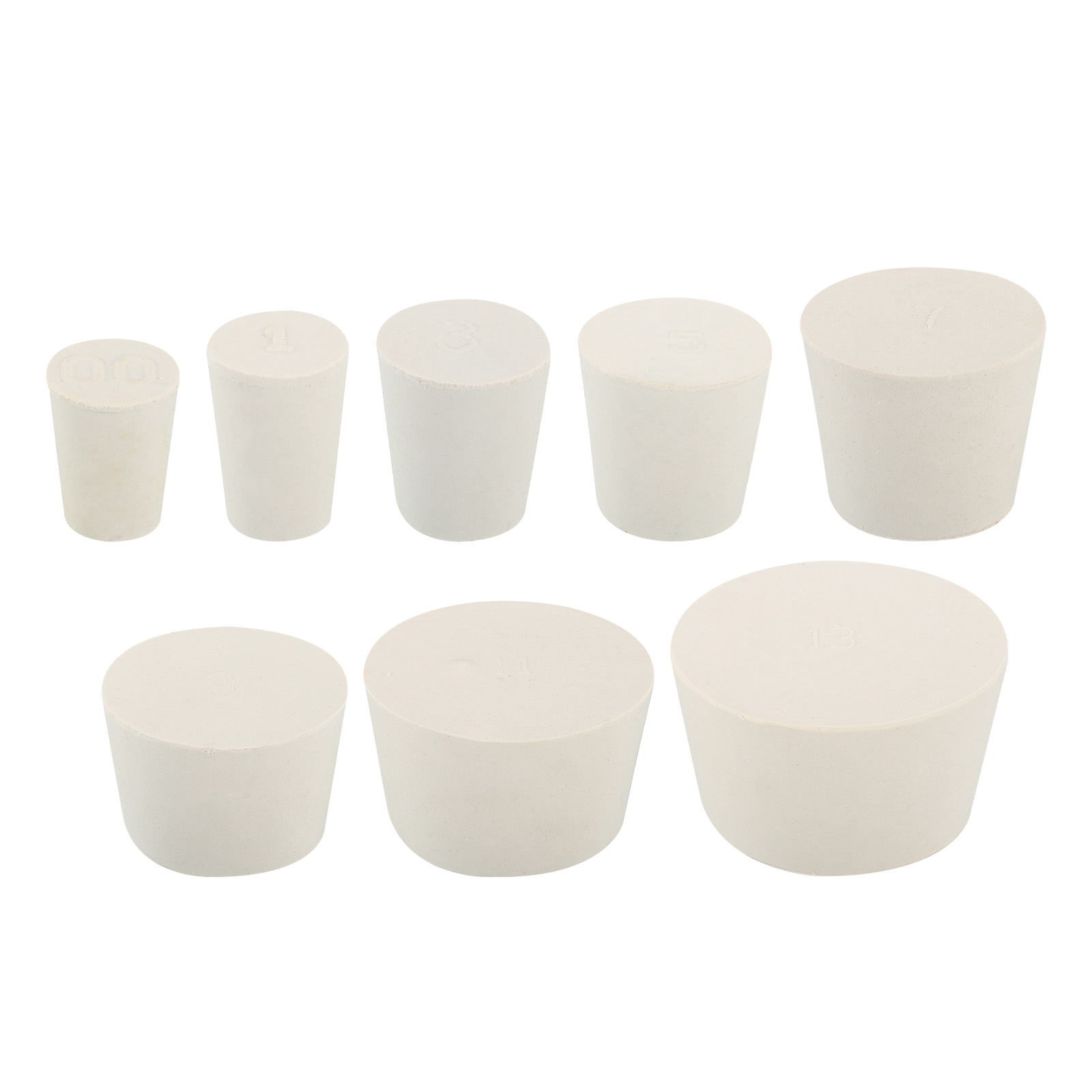 Uxcell Rubber Tapered Plug 00# - 13# 8 Assorted Sizes Solid Test Tubes ...