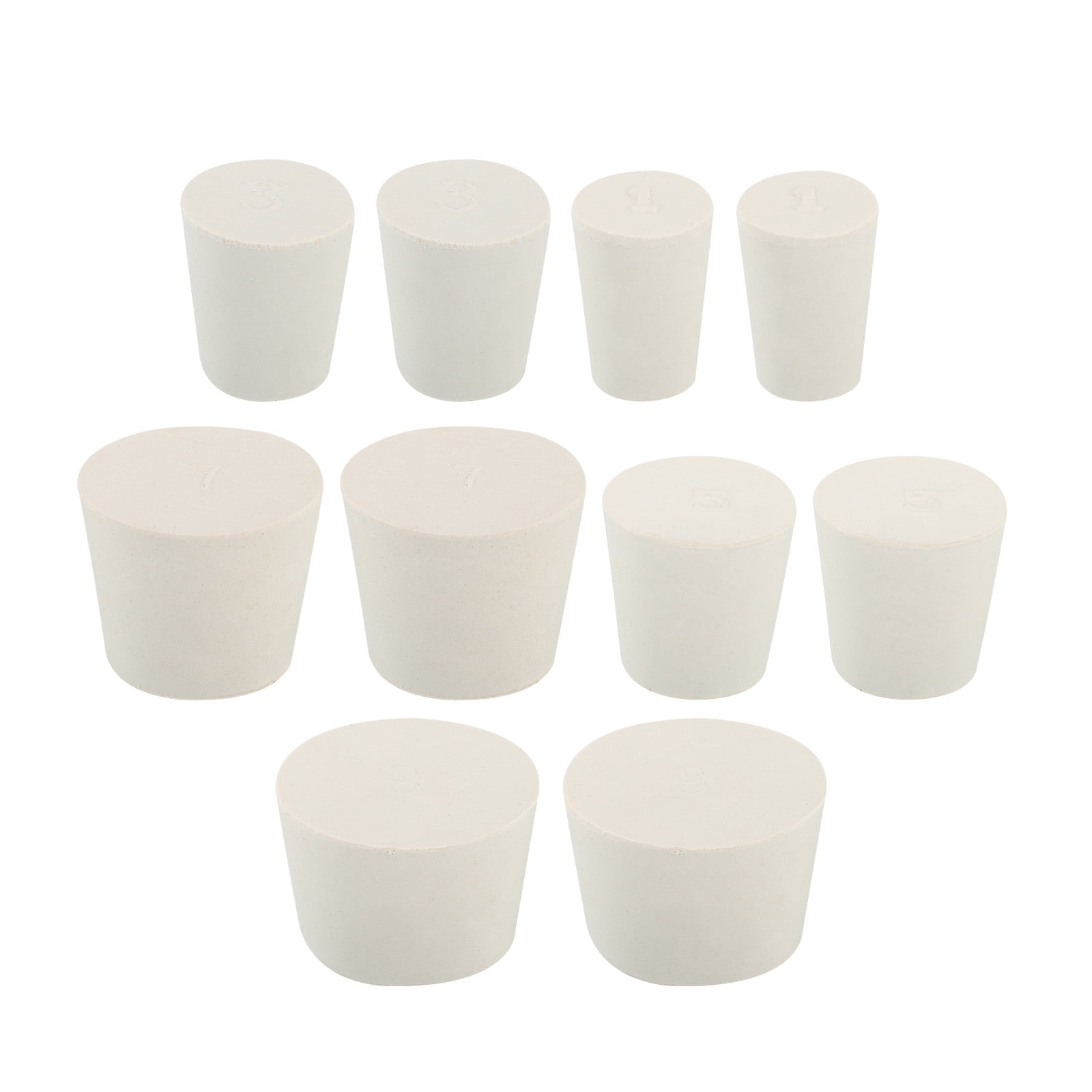 Uxcell Rubber Tapered Plug 1# - 9# 5 Assorted Sizes Solid Test Tubes ...