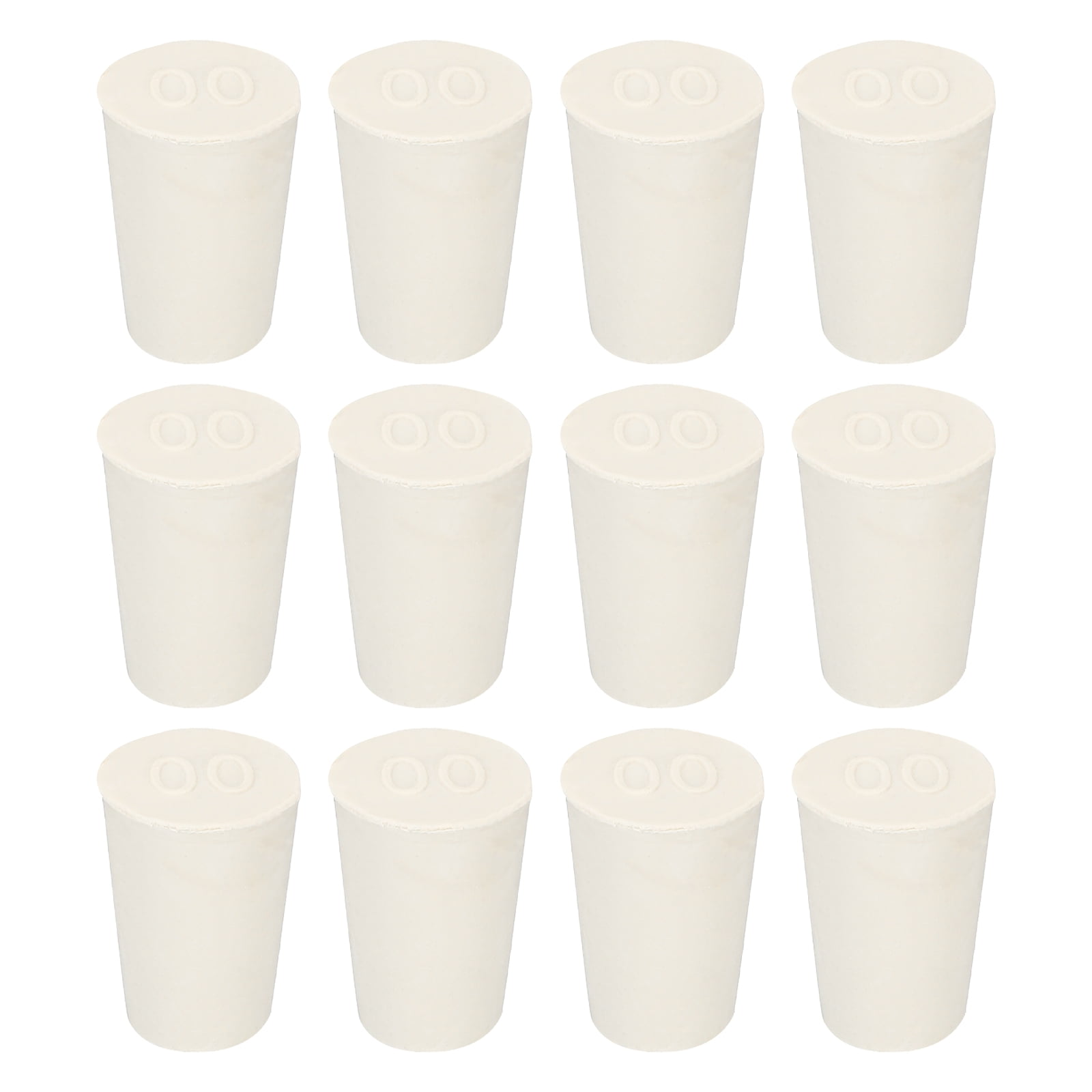 Uxcell Rubber Tapered Plug 11mm to 15mm Solid Test Tubes Bungs Stopper ...
