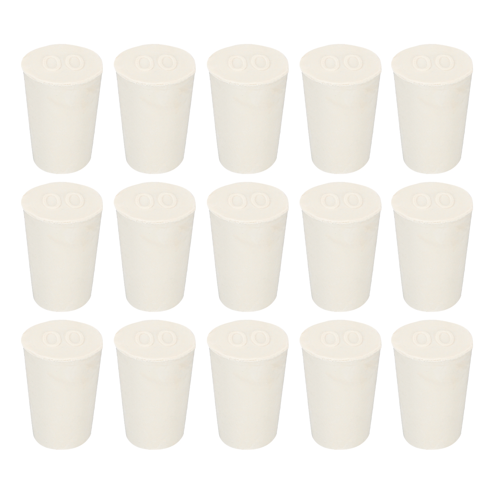 Uxcell Rubber Tapered Plug 11mm to 15mm Solid Test Tubes Bungs Stopper ...