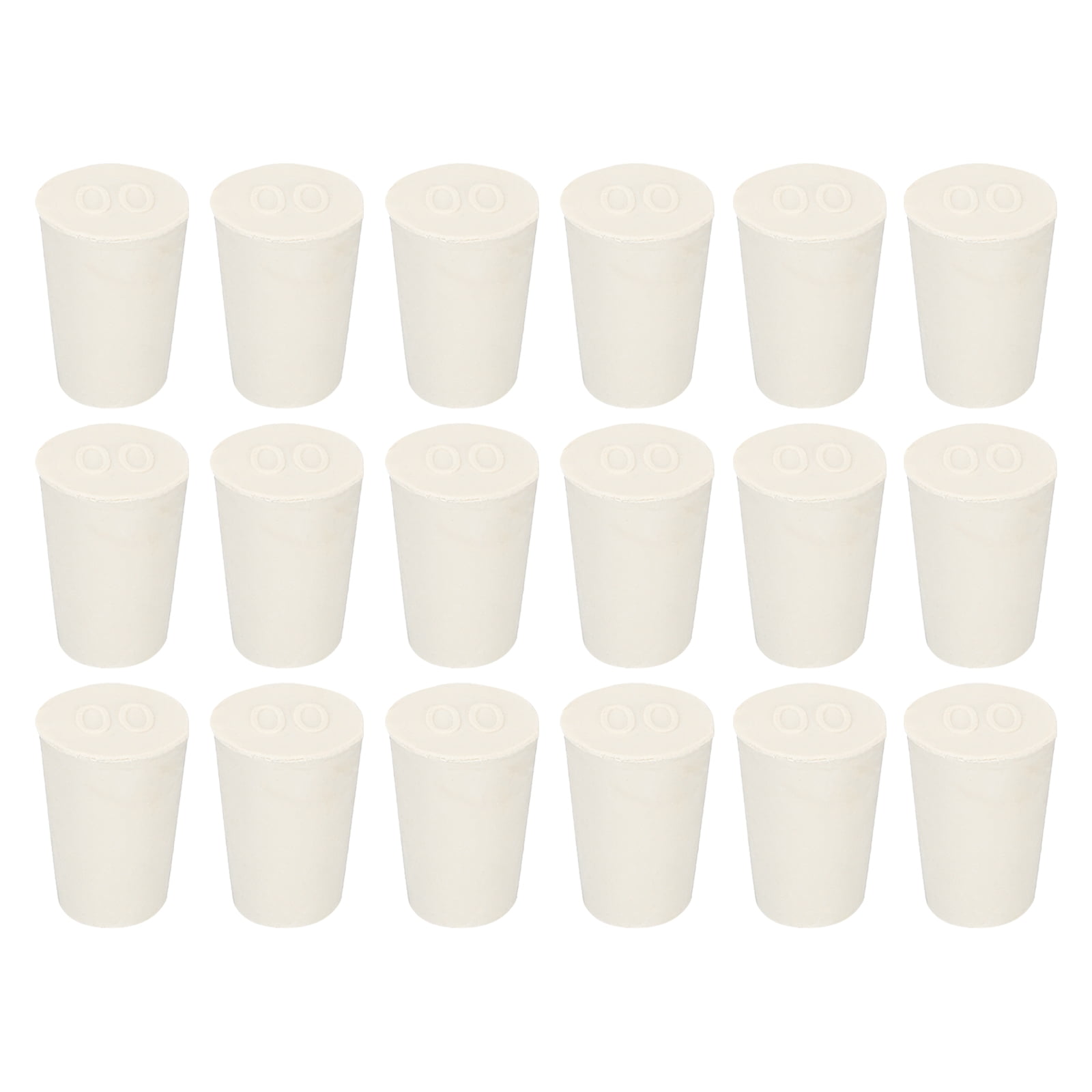Uxcell Rubber Tapered Plug 11mm to 15mm Solid Test Tubes Bungs Stopper ...
