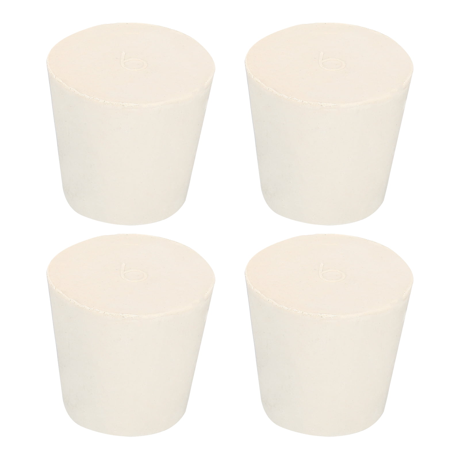 Uxcell Rubber Tapered Plug 25mm to 33mm Solid Test Tubes Bungs Stopper ...