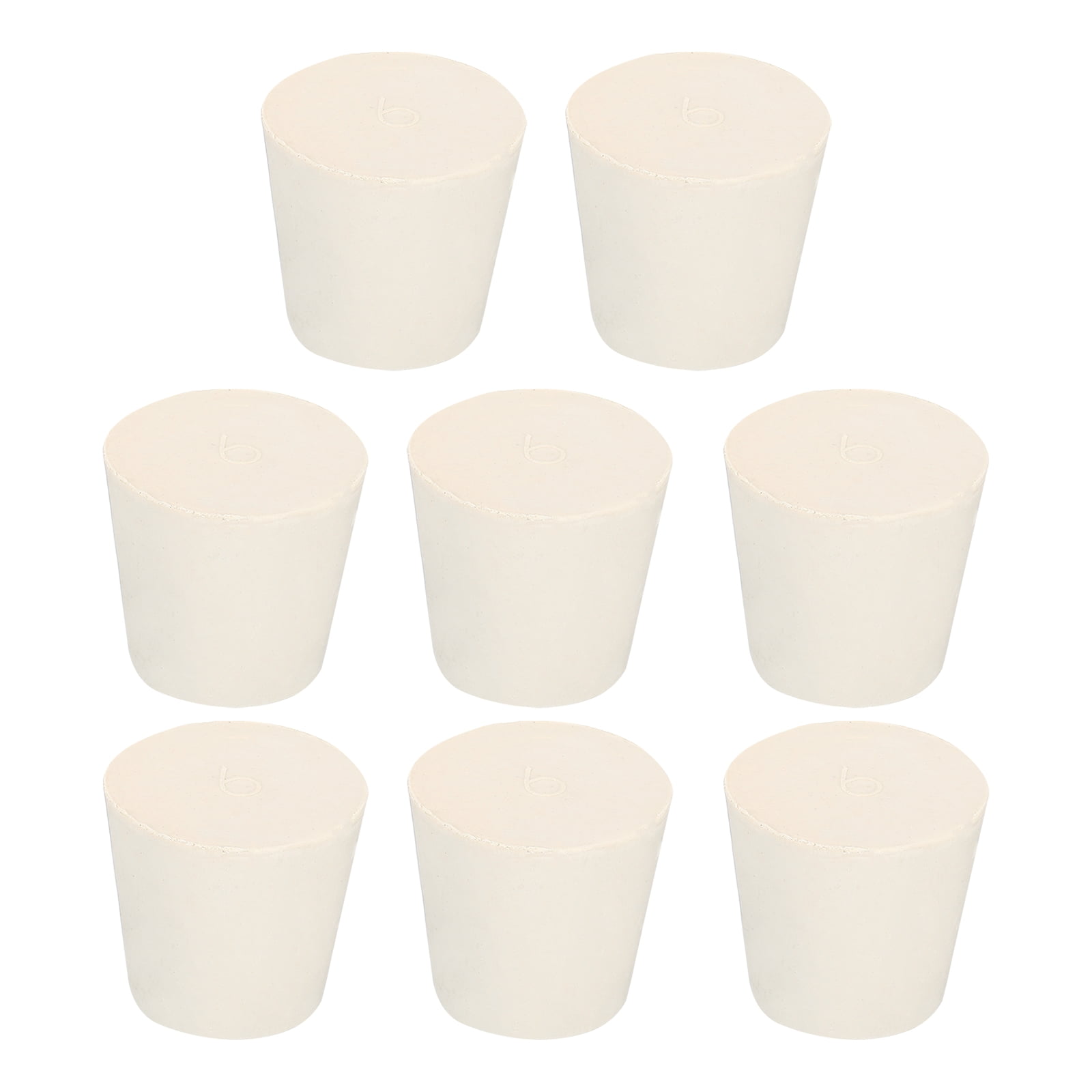 Uxcell Rubber Tapered Plug 25mm to 33mm Solid Test Tubes Bungs Stopper ...