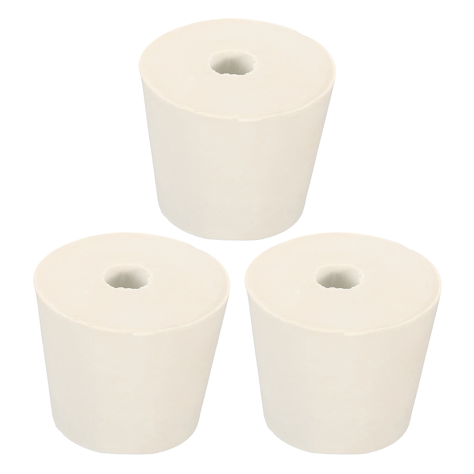 Uxcell Rubber Tapered Plug 28mm to 37mm with Hole Test Tubes Bungs ...