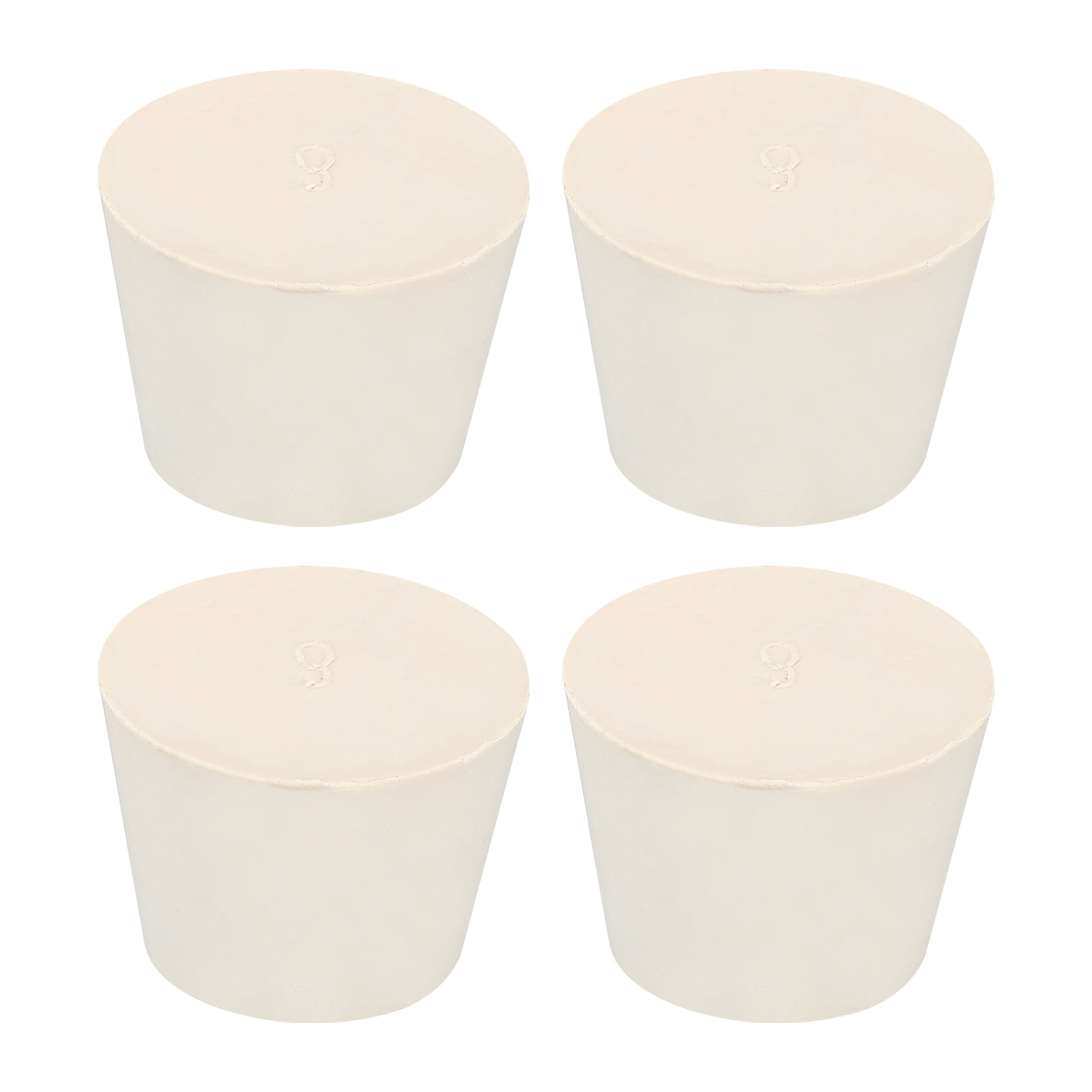 Uxcell Rubber Tapered Plug 32mm to 42mm Solid Test Tubes Bungs Stopper ...