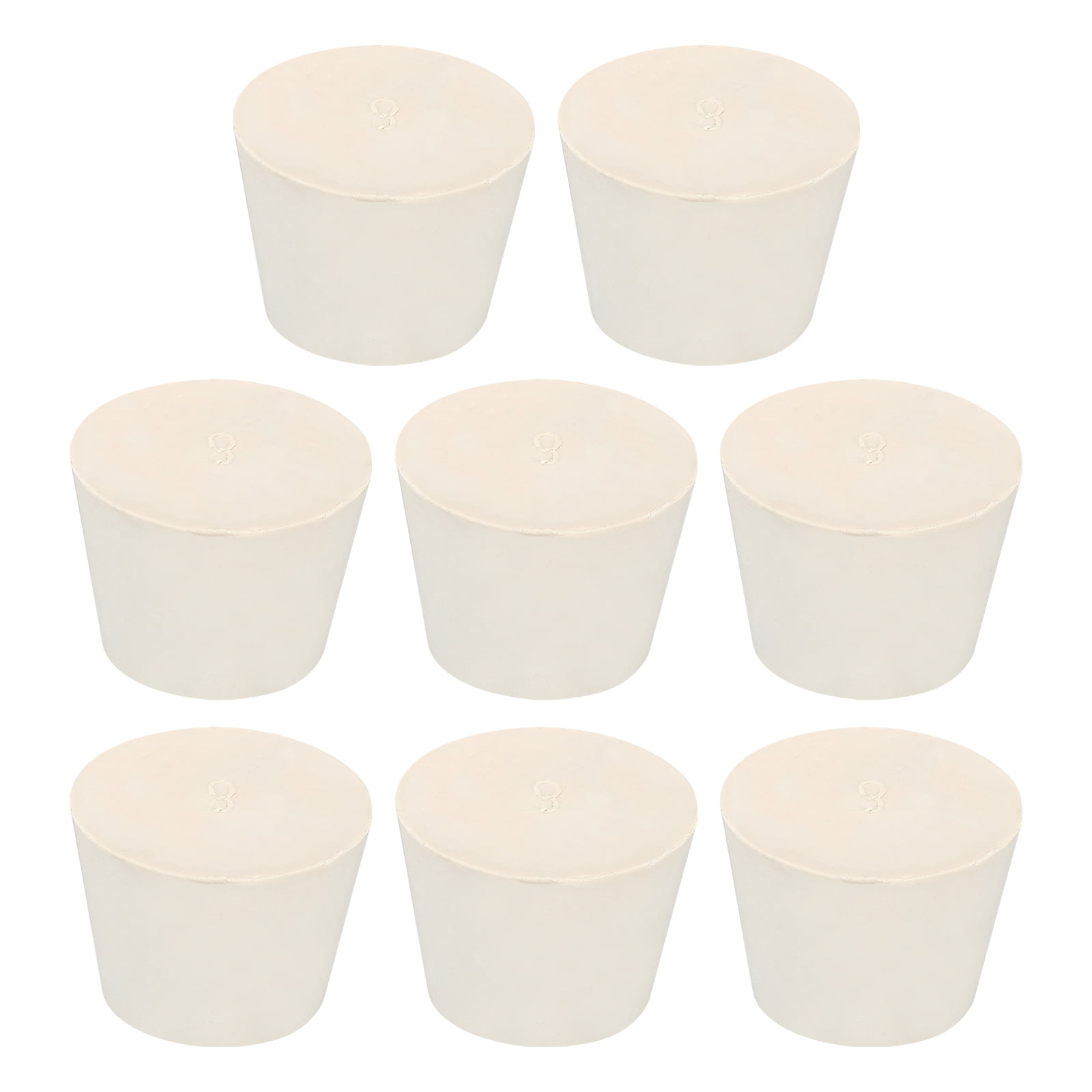 Uxcell Rubber Tapered Plug 32mm to 42mm Solid Test Tubes Bungs Stopper ...