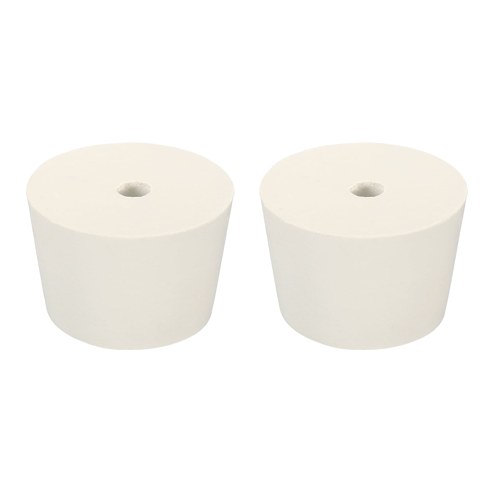 Uxcell Rubber Tapered Plug 38mm to 46mm with 8mm Hole Test Tubes Bungs ...