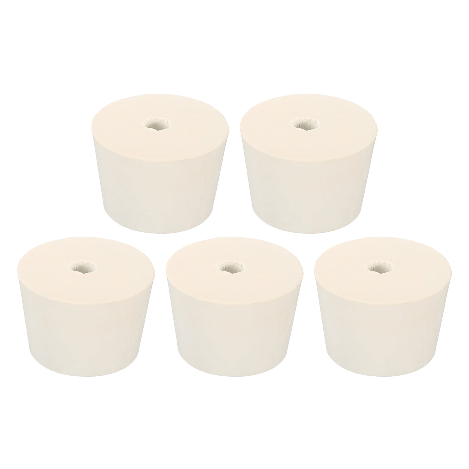 Uxcell Rubber Tapered Plug 38mm to 46mm with Hole Test Tubes Bungs ...