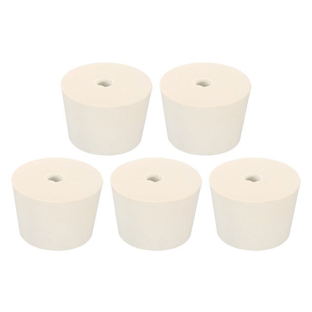 Uxcell Rubber Tapered Plug 38mm to 46mm with Hole Test Tubes Bungs ...