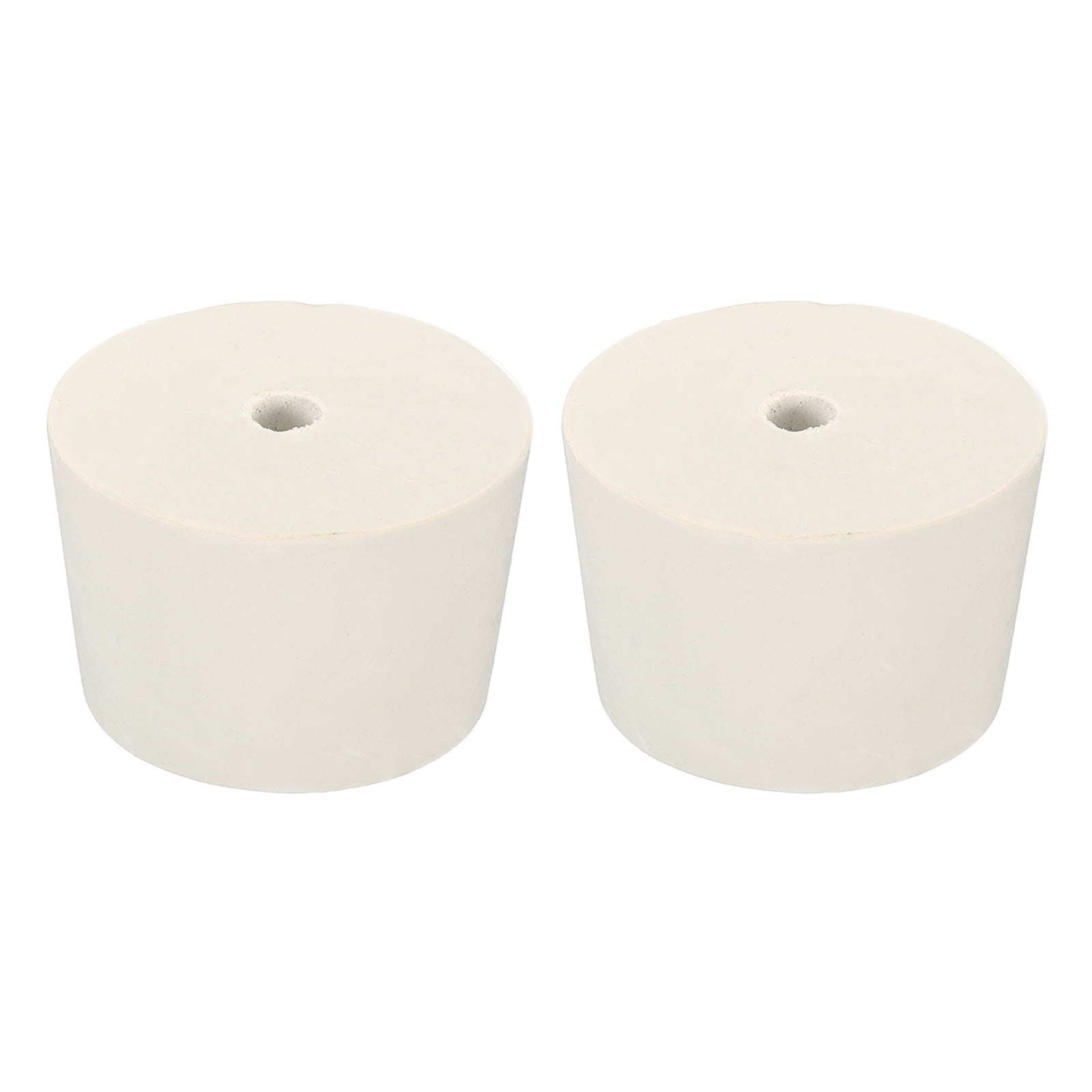 Uxcell Rubber Tapered Plug 43mm to 50mm with 8mm Hole Test Tubes Bungs ...