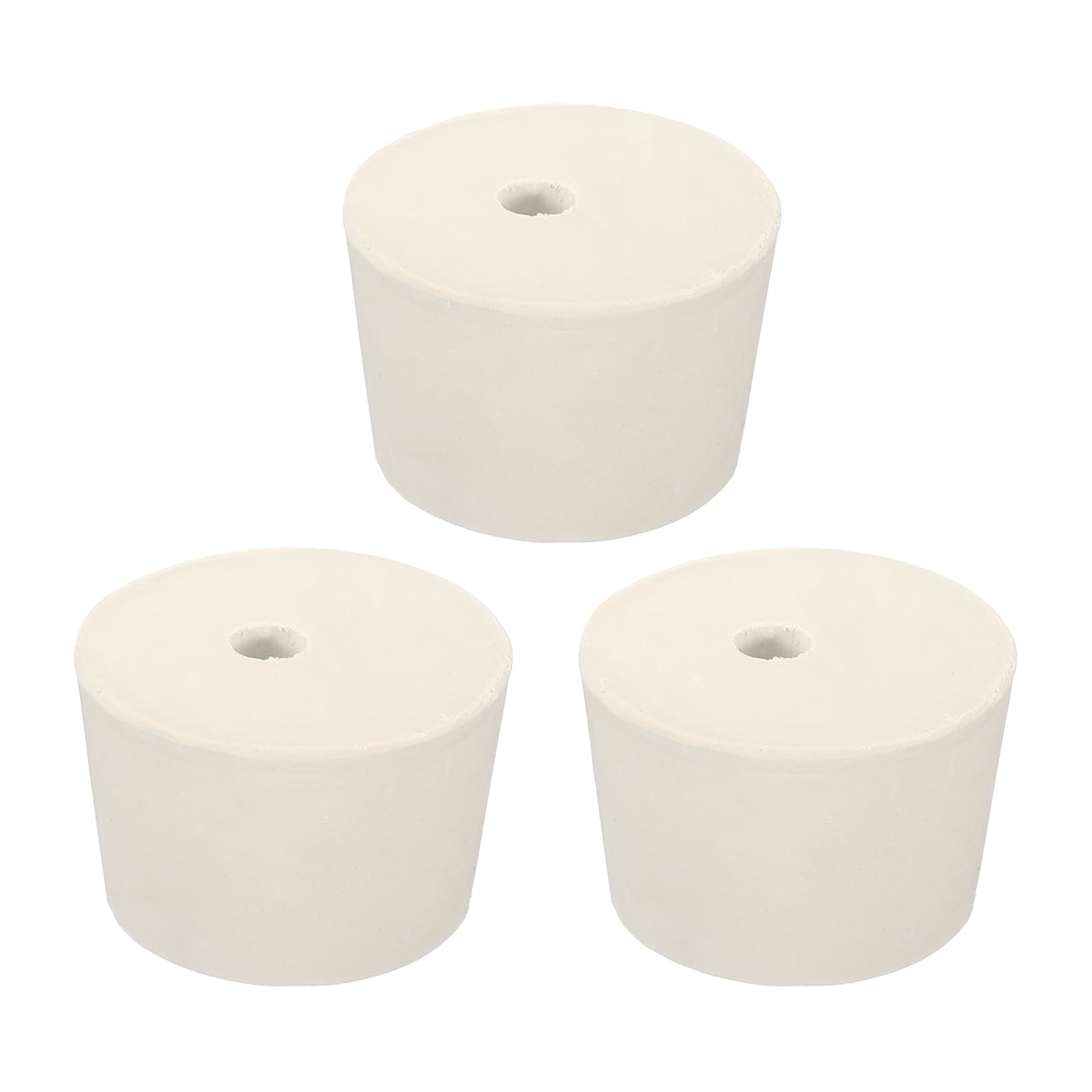 Uxcell Rubber Tapered Plug 43mm to 50mm with Hole Test Tubes Bungs ...