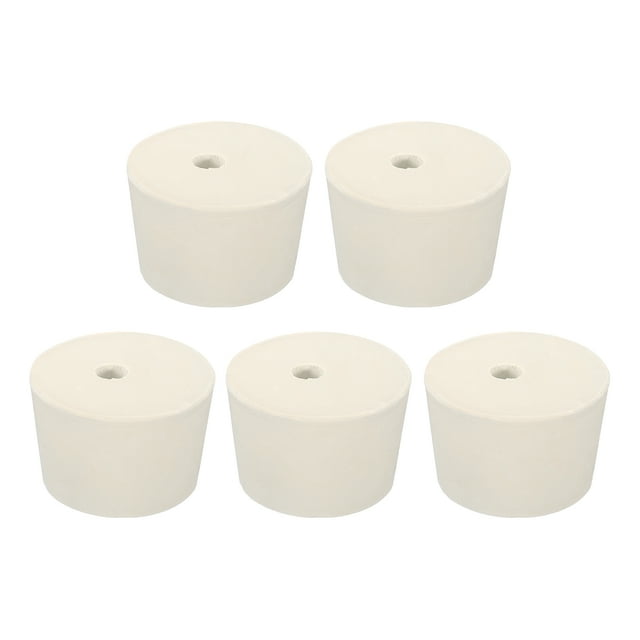 Uxcell Rubber Tapered Plug 43mm to 50mm with Hole Test Tubes Bungs ...