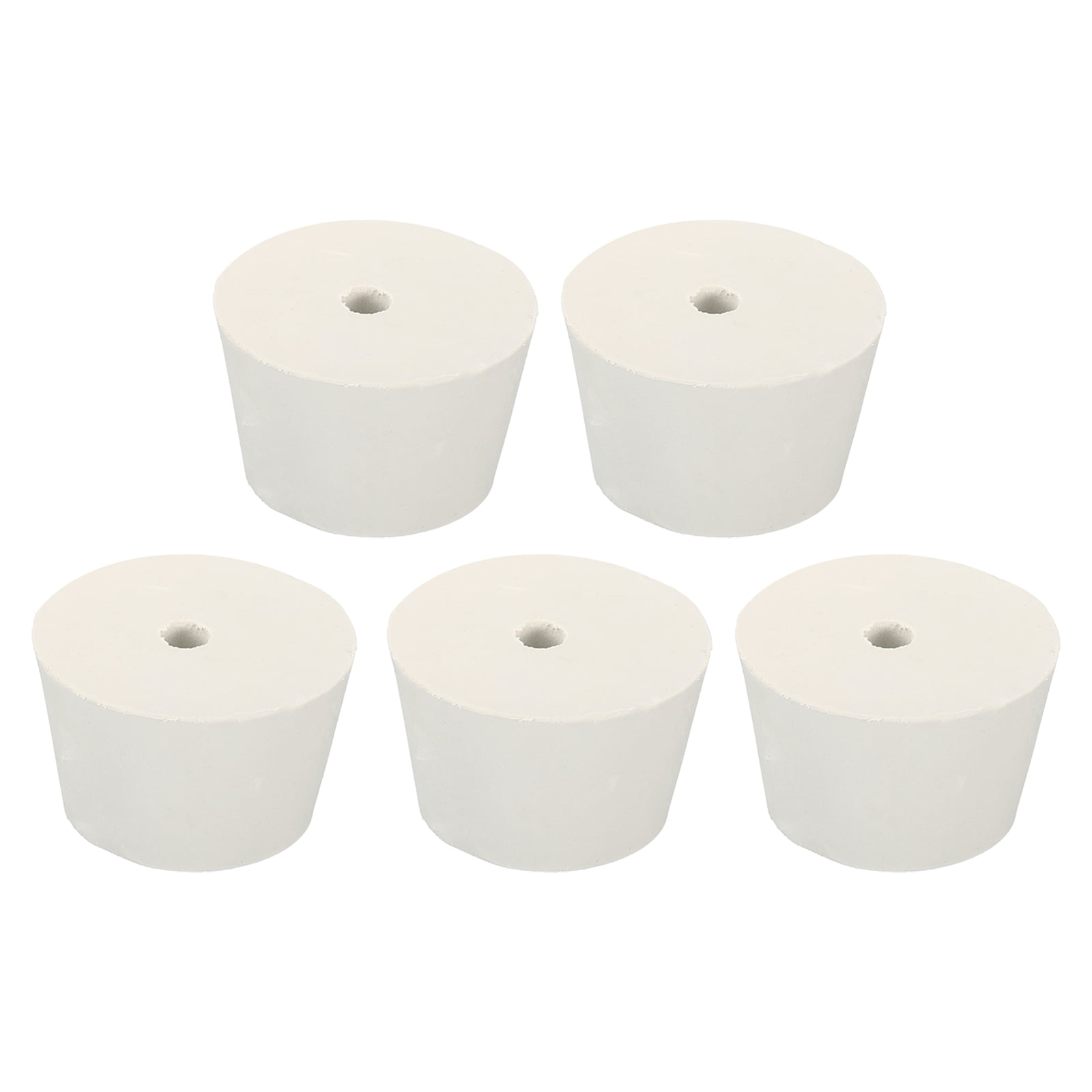Uxcell Rubber Tapered Plug 45mm to 56mm with Hole Test Tubes Bungs ...
