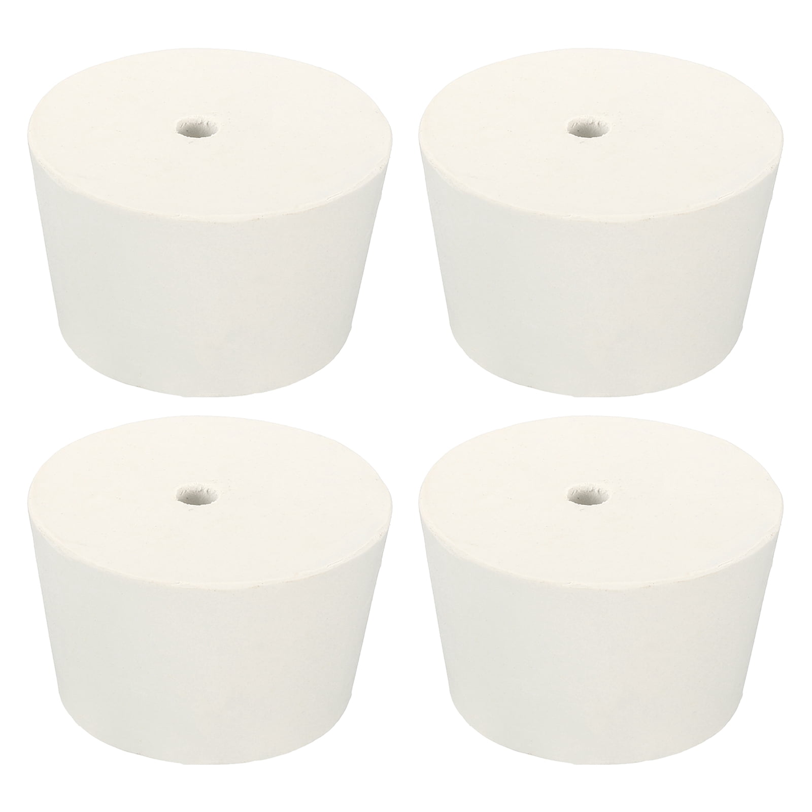 Uxcell Rubber Tapered Plug 51mm to 62mm with 8mm Hole Test Tubes Bungs ...