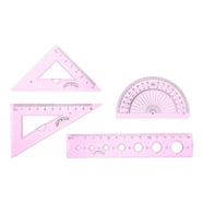 Uxcell 4piece Triangle Ruler Square Set 10cm 30/60 and 45/90 Degrees ...