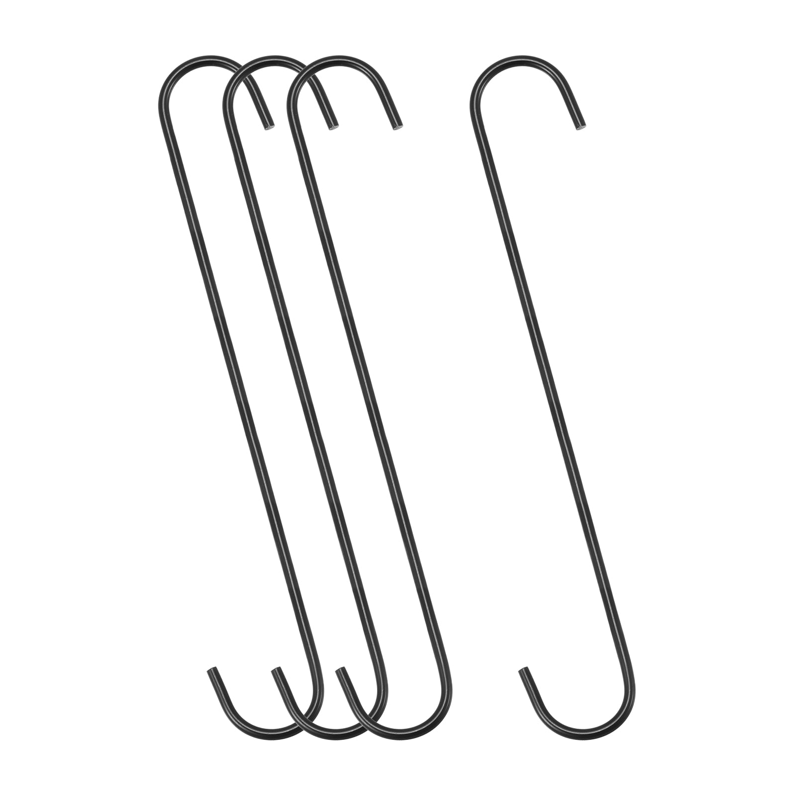 Uxcell S Hanging Hooks, 12inch/300mm Extra Long Carbon Steel Hanger ...