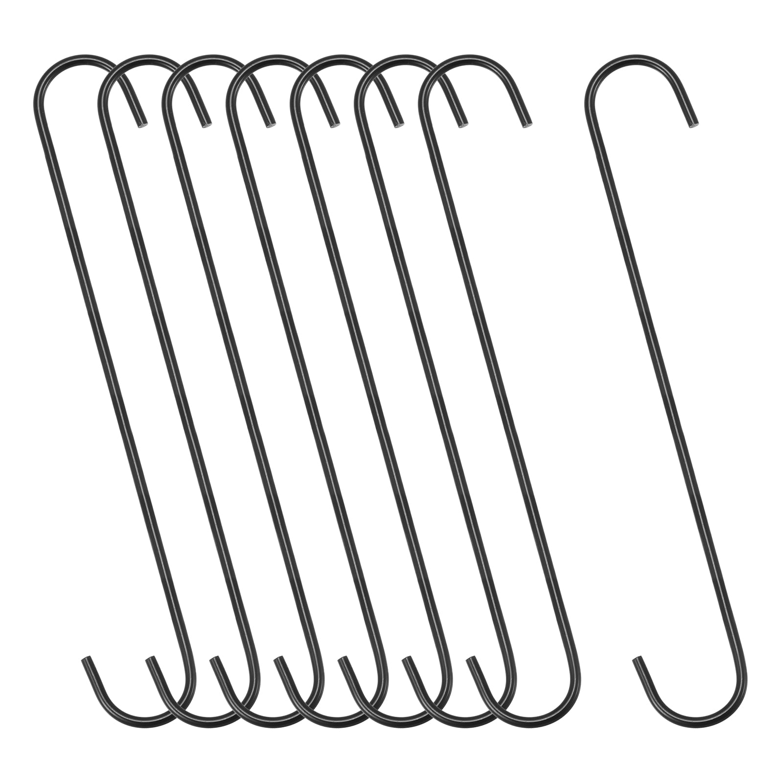 Uxcell S Hanging Hooks, 12inch/300mm Extra Long Carbon Steel Hanger ...