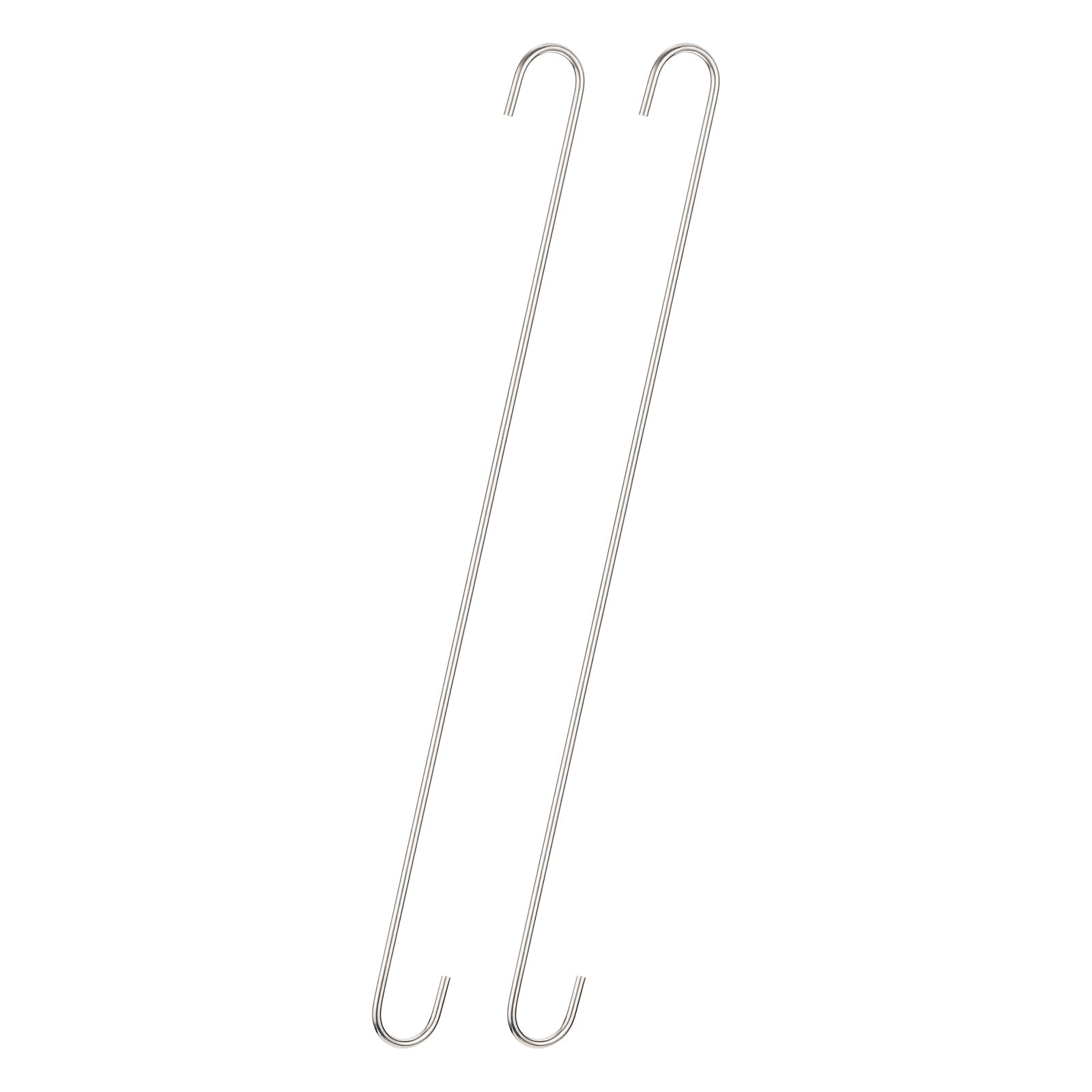 Uxcell S Hanging Hooks, 20inch(500mm) Extra Long Steel Hanger, Matt ...