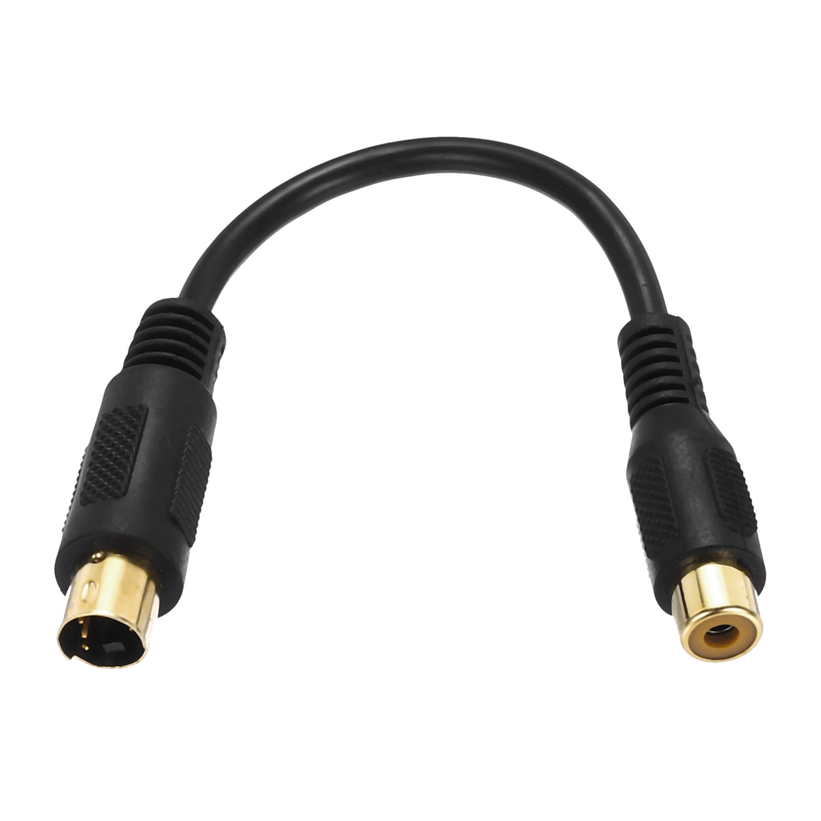 Uxcell S Video Cable 0.5ft, 4 Pin S-Video Male to RCA Female Composite ...
