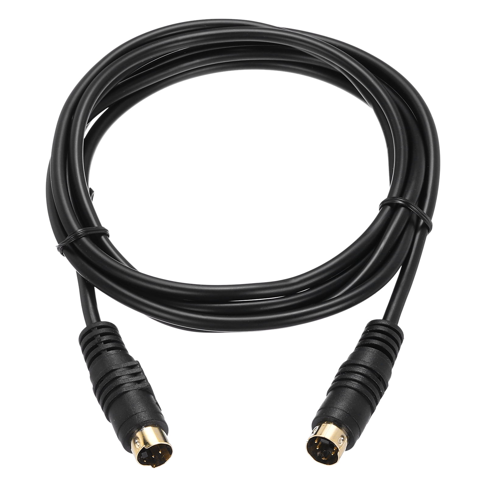 Uxcell S Video Cable 6ft, Mini DIN 4 Pin S-Video Cable Male to Male ...