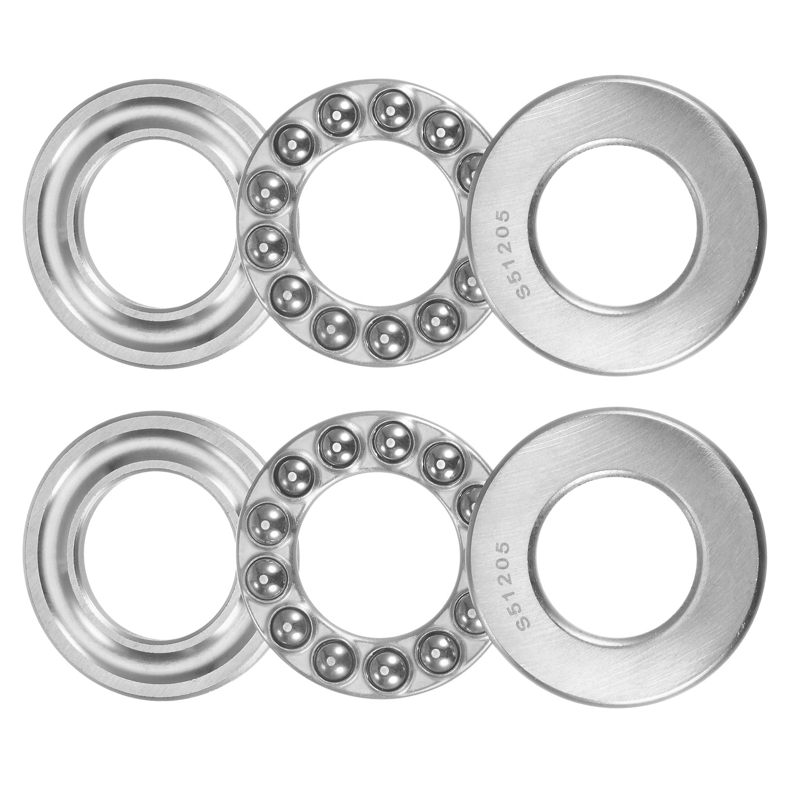 Uxcell S51205 Thrust Ball Bearing 25x47x15mm Stainless Steel with ...