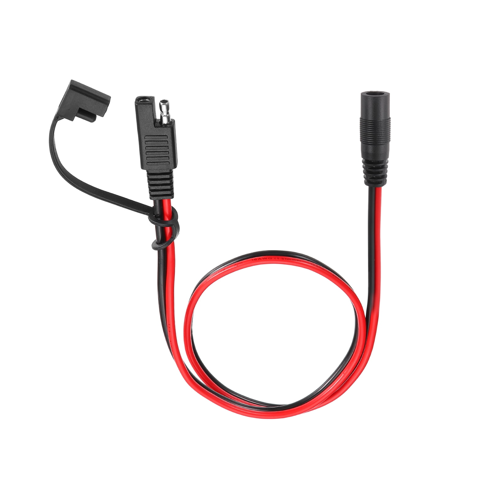 Uxcell SAE to DC 5525 Female Adapter Cable, 14AWG 300V 2FT Cable Wire ...