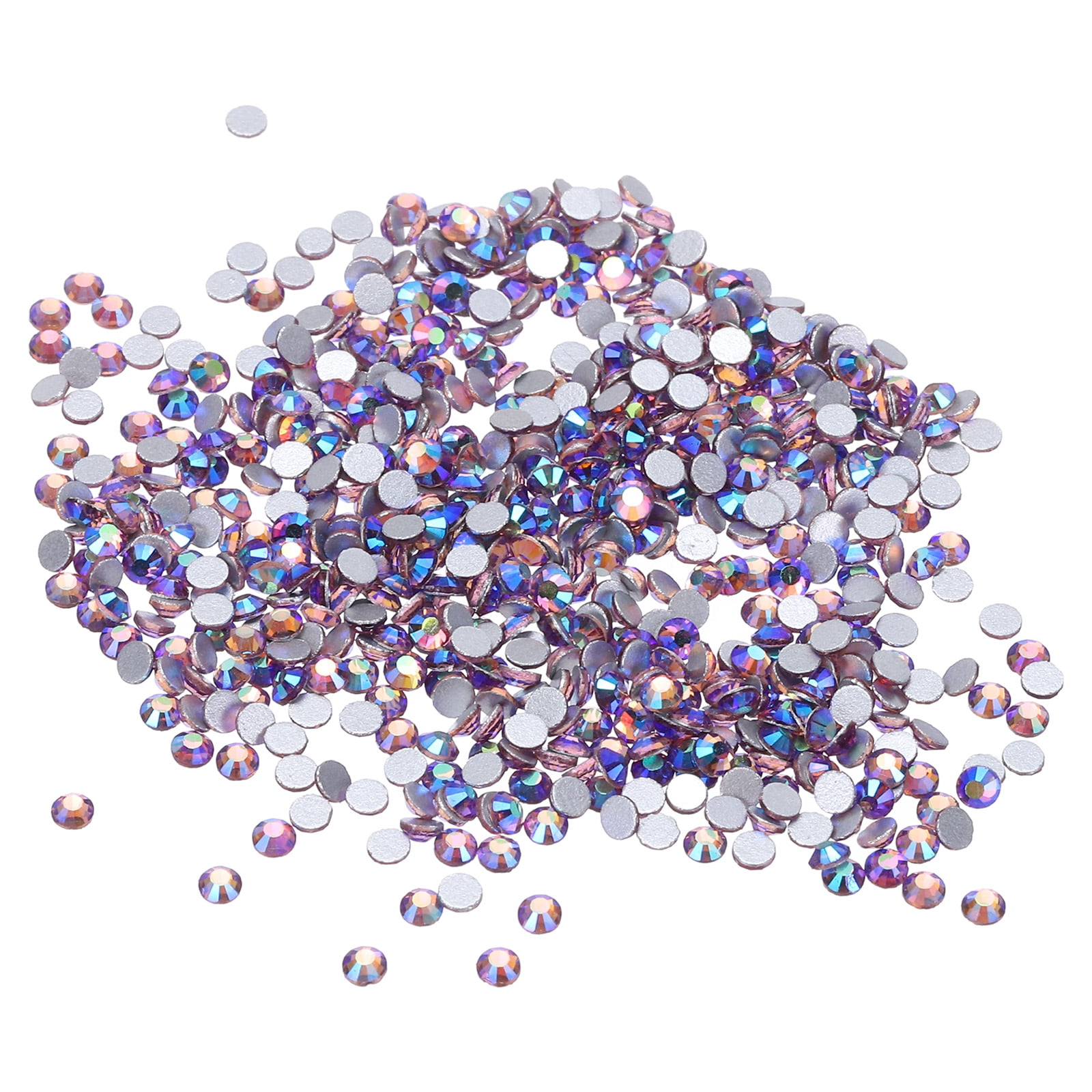 Uxcell SS4/1440Pcs Glass Diamante Rhinestone, Crystal Glass Flat Back ...