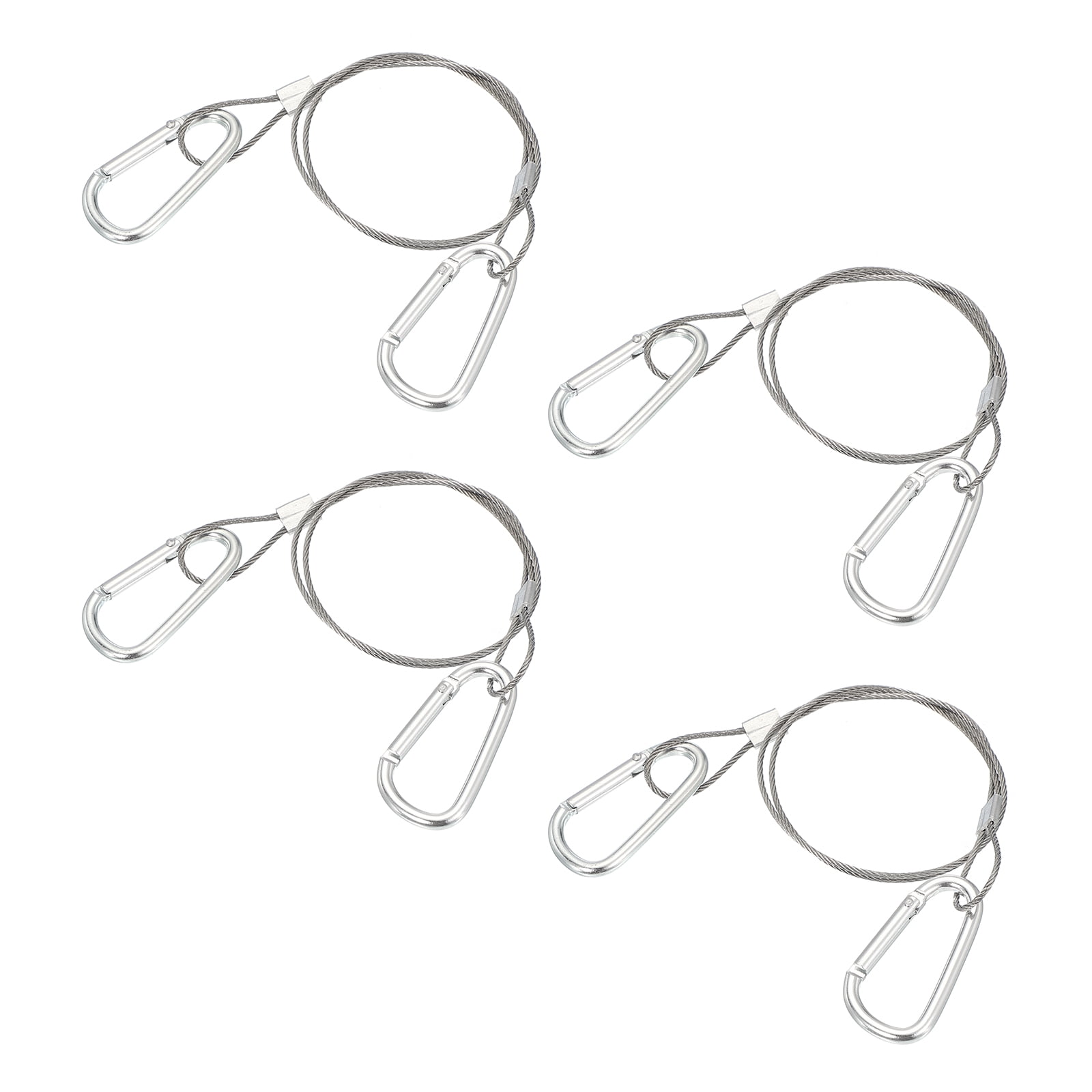 Uxcell Safety Cable Lock Stainless Steel Cable with Loops Security Wire ...