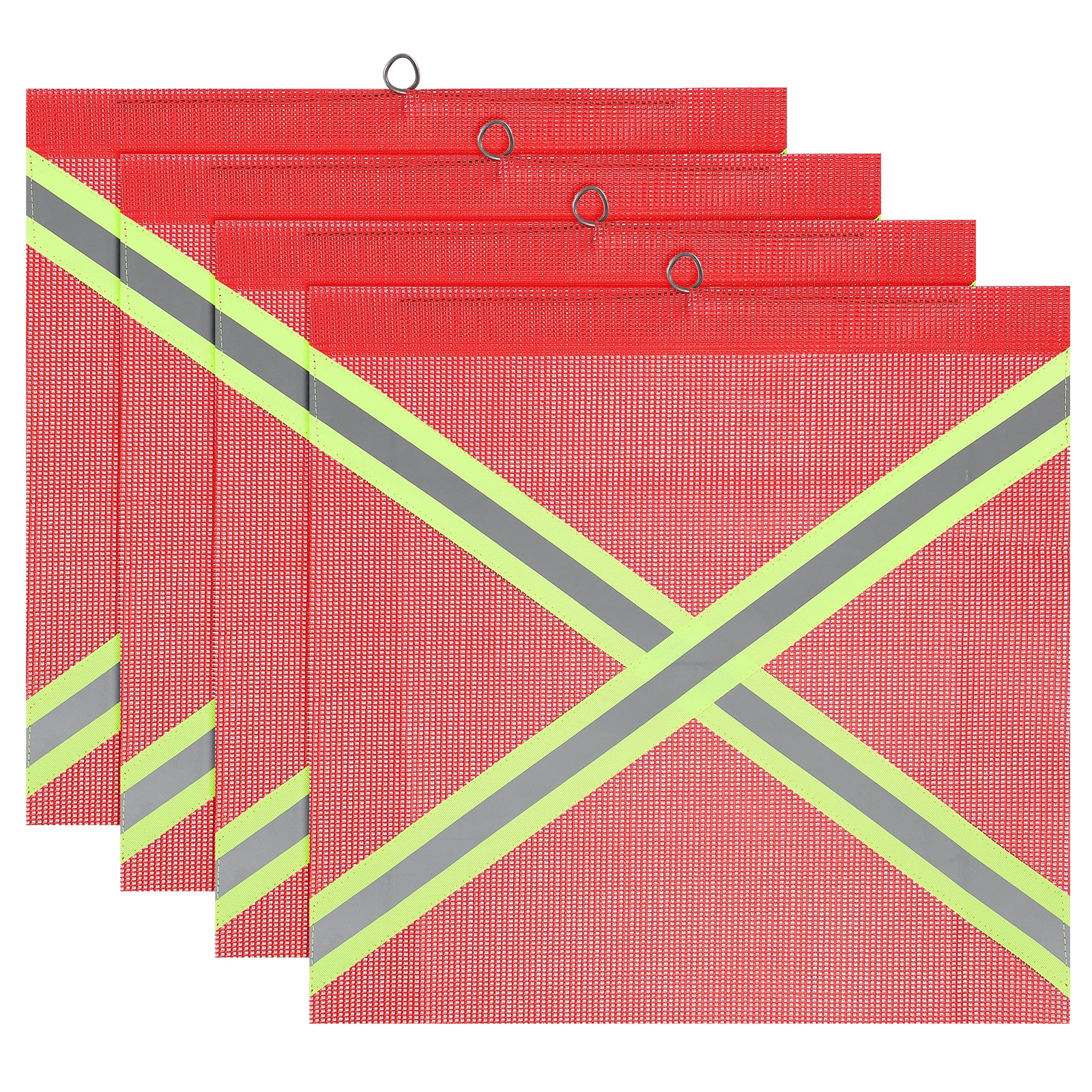 Uxcell Safety Flags, 18x18 Inch Warning Safety Flag with Cross ...
