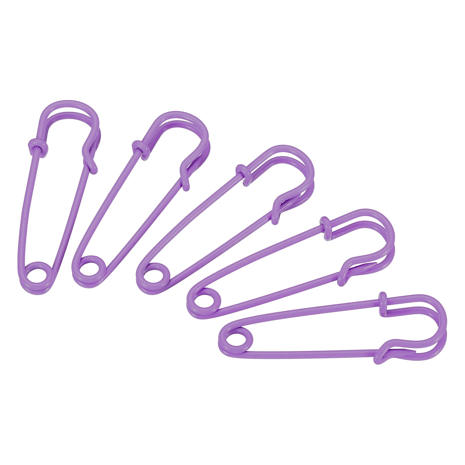 Uxcell Safety Pins 1.57 Inch Large Metal Sewing Pins Purple 24Pcs ...