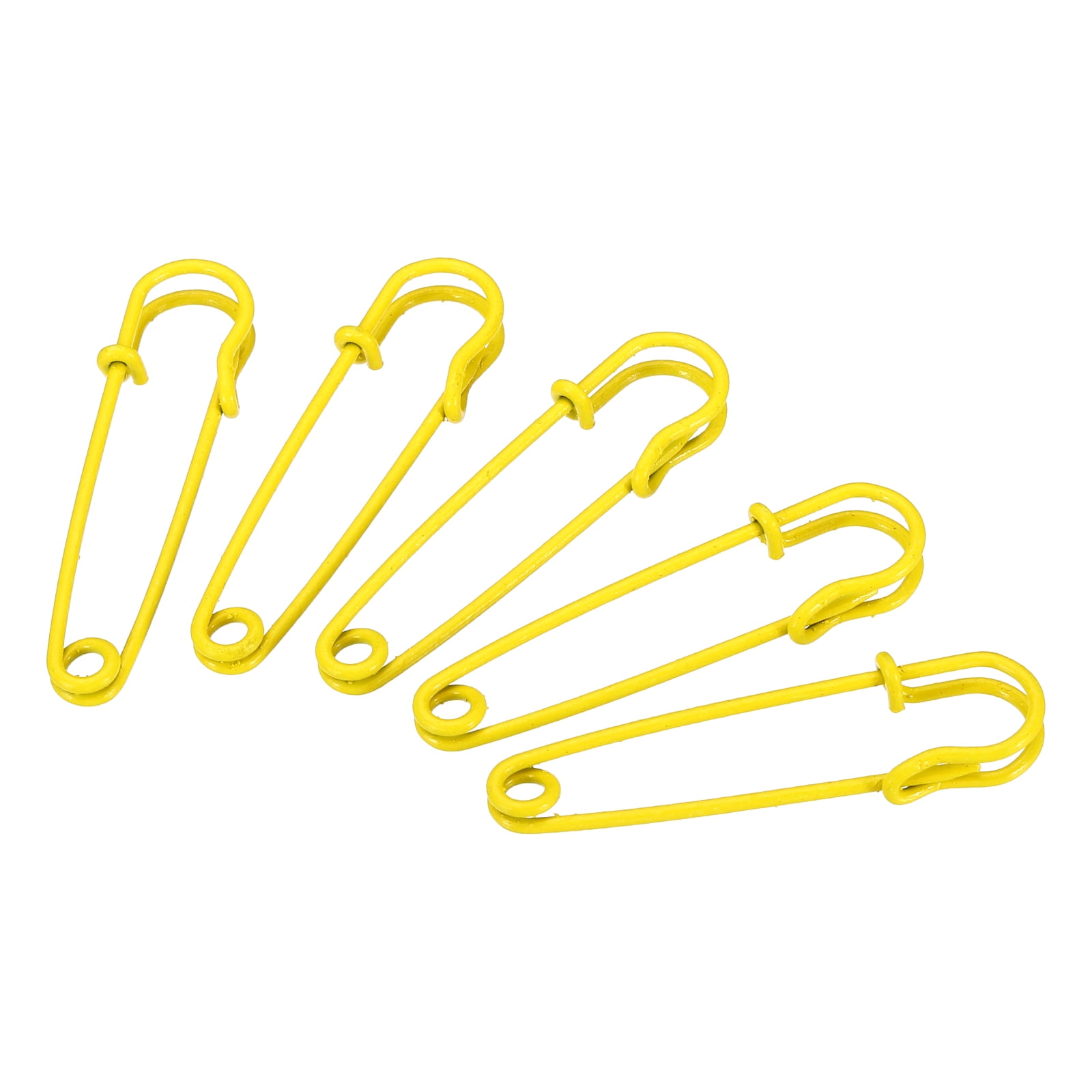 Uxcell Safety Pins 1.97 Inch Large Metal Sewing Pins Yellow 50Pcs ...
