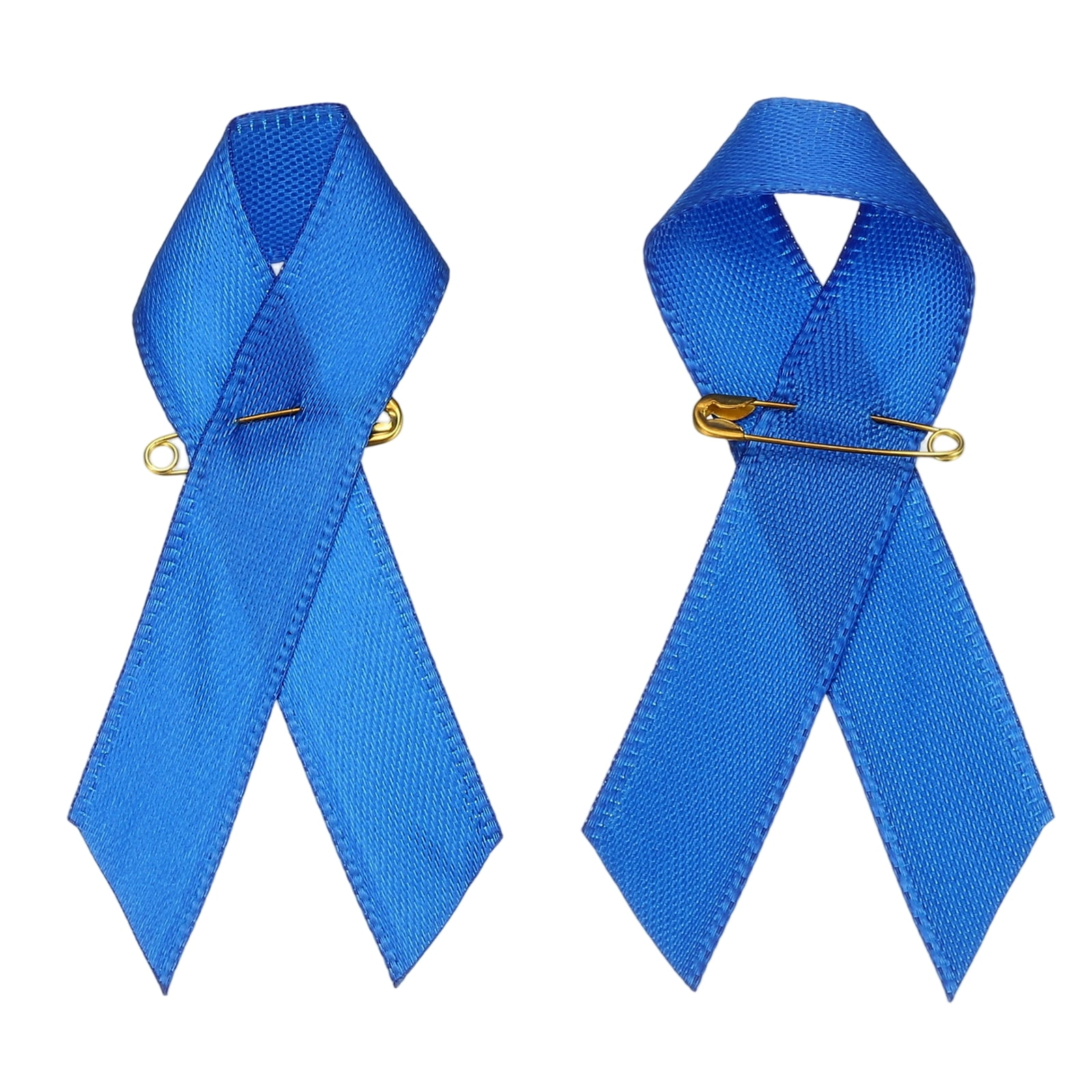 Uxcell Satin Awareness Ribbons with Pins for Charity Public Social ...