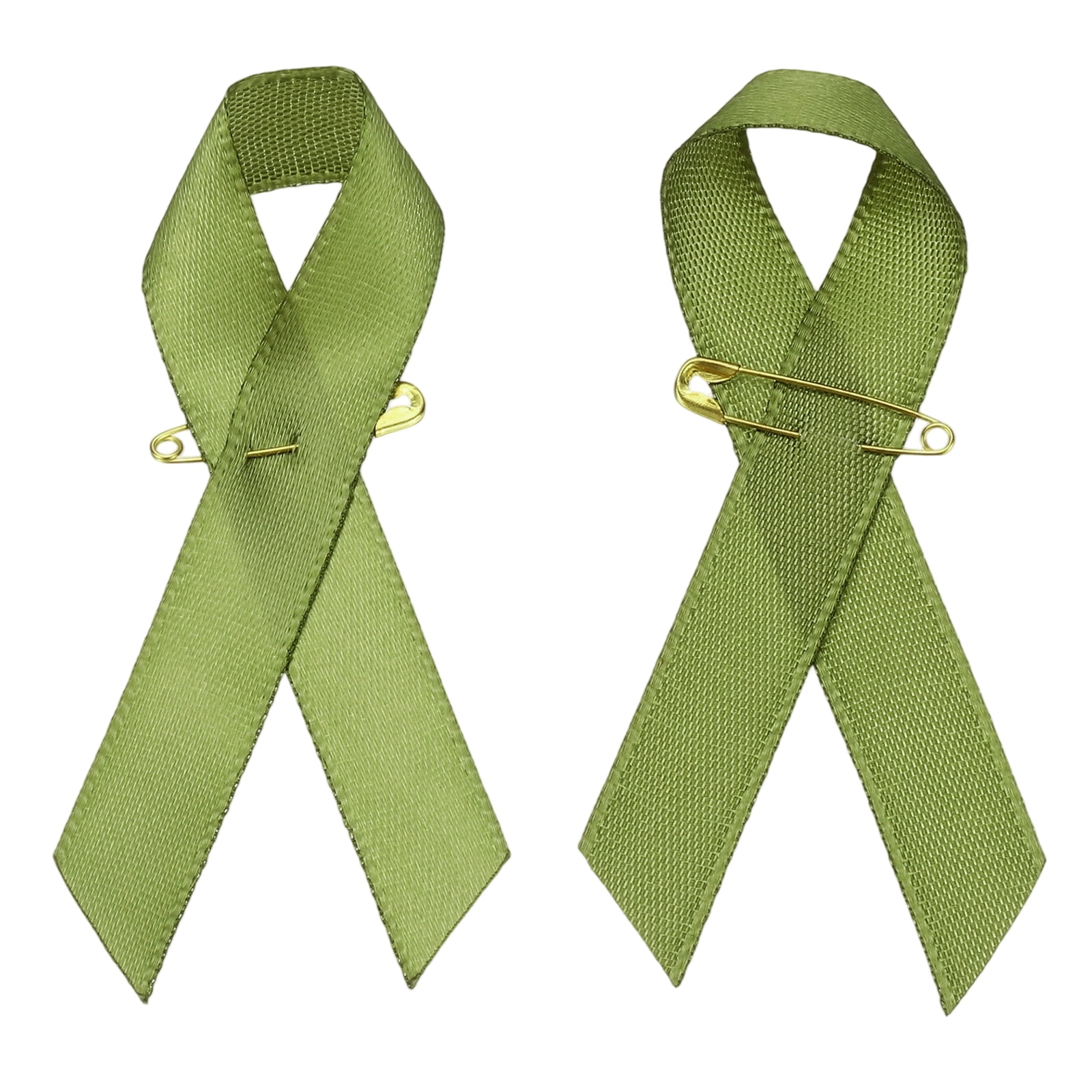 Uxcell Satin Awareness Ribbons with Pins for Charity Public Social ...