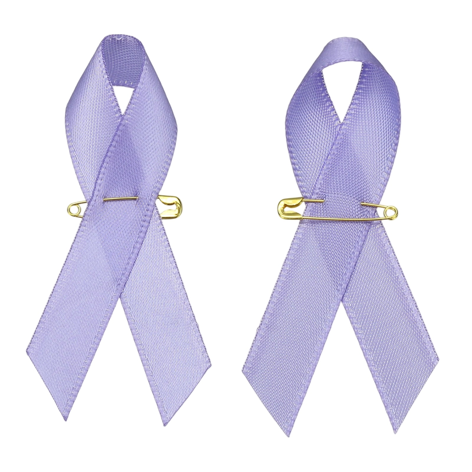 Uxcell Satin Awareness Ribbons with Pins for Charity Public Social ...