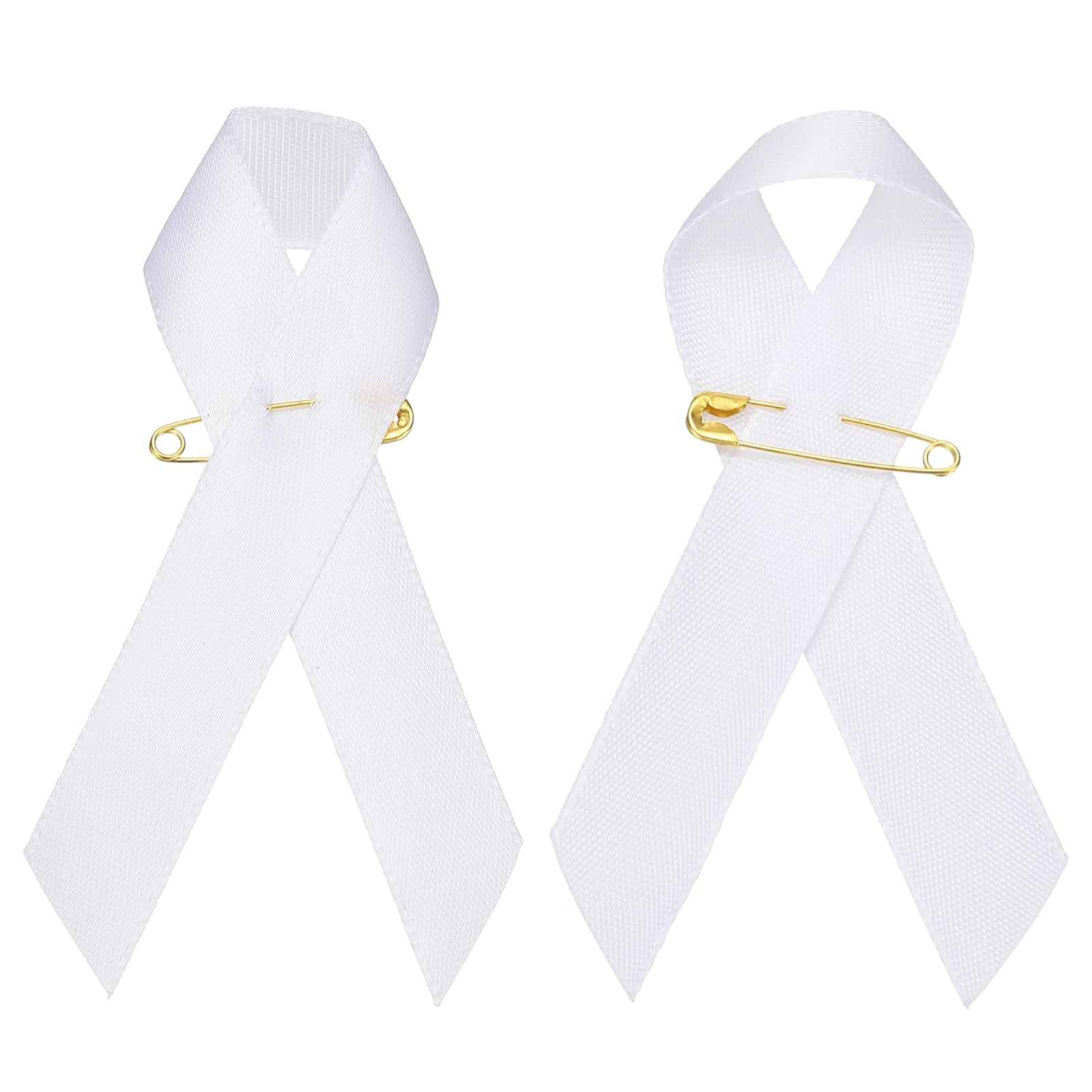 Uxcell Satin Awareness Ribbons with Pins for Charity Public Social ...