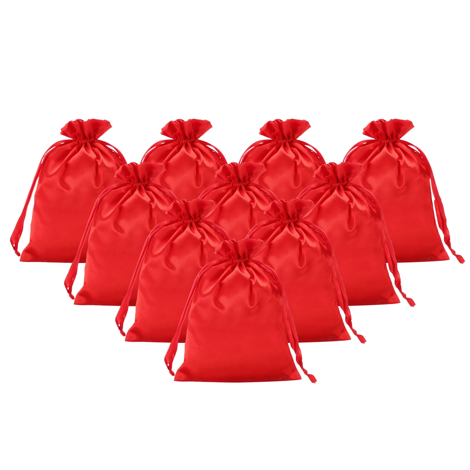 Uxcell Satin Bags with Drawstring, 20 Pack 6 x 8 Inch Satin Wedding ...