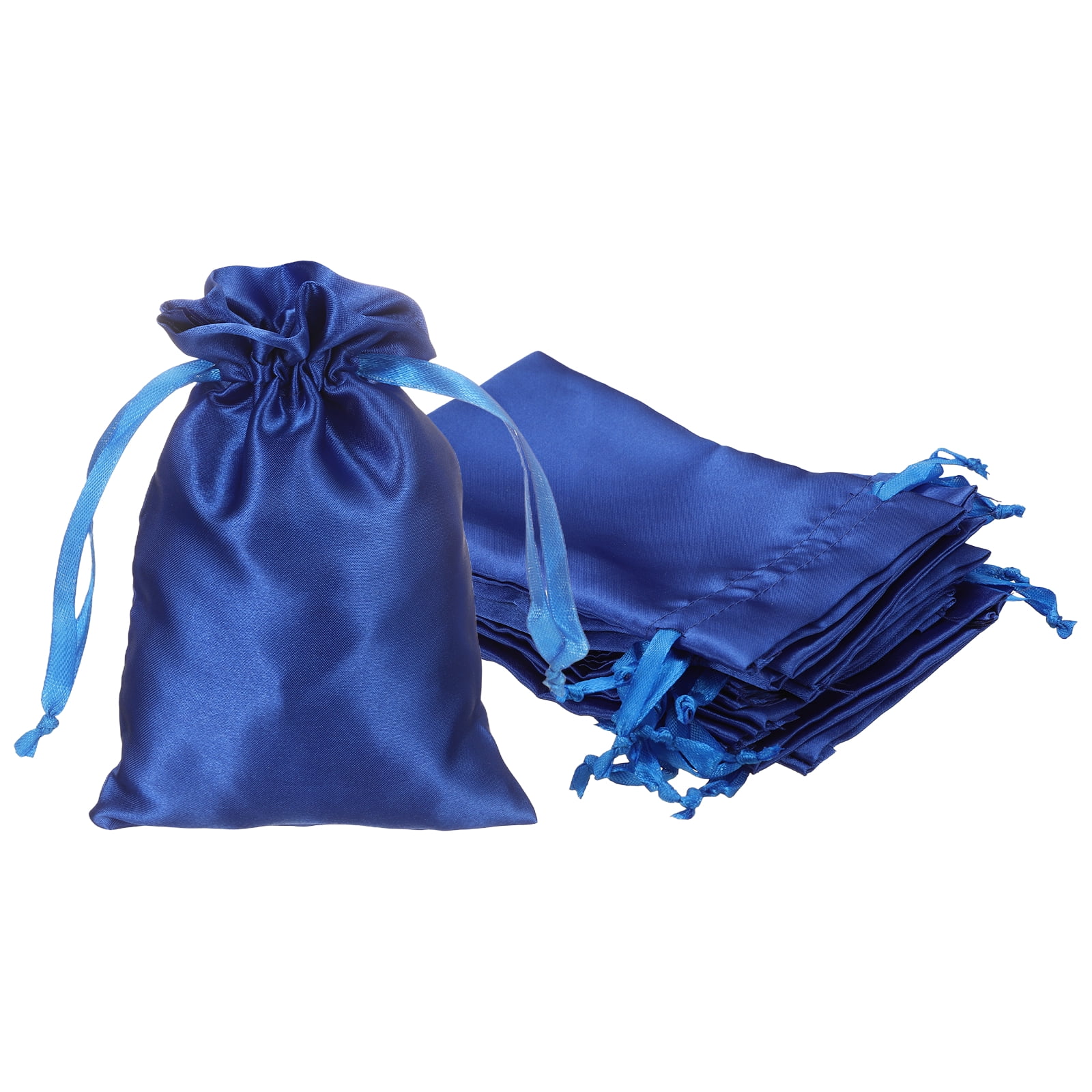 Uxcell Satin Drawstring Favor Bags, (5.9" x 3.9", Sapphire) (6Pcs ...