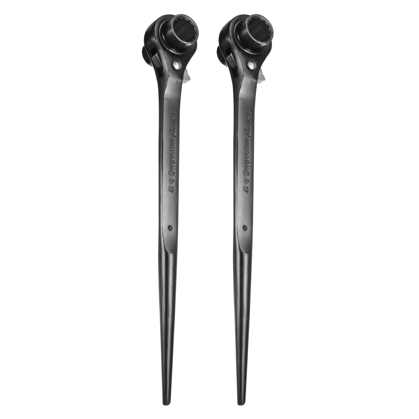 Uxcell 2 Pcs Scaffolding Podger Ratchet Wrench 0.67 x 0.75 in CR-V 12 ...