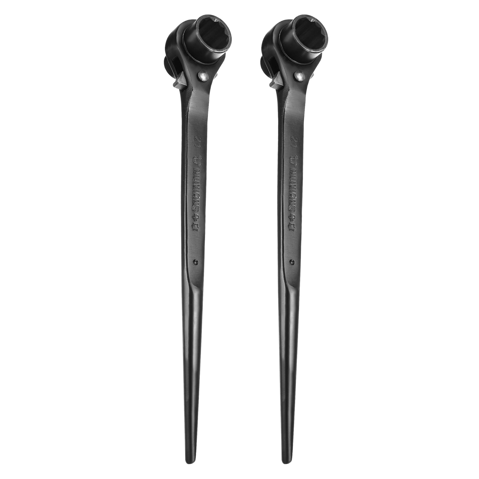 Uxcell 2 Pcs Scaffolding Podger Ratchet Wrench 0.75 x 0.83 in CR-V 12 ...
