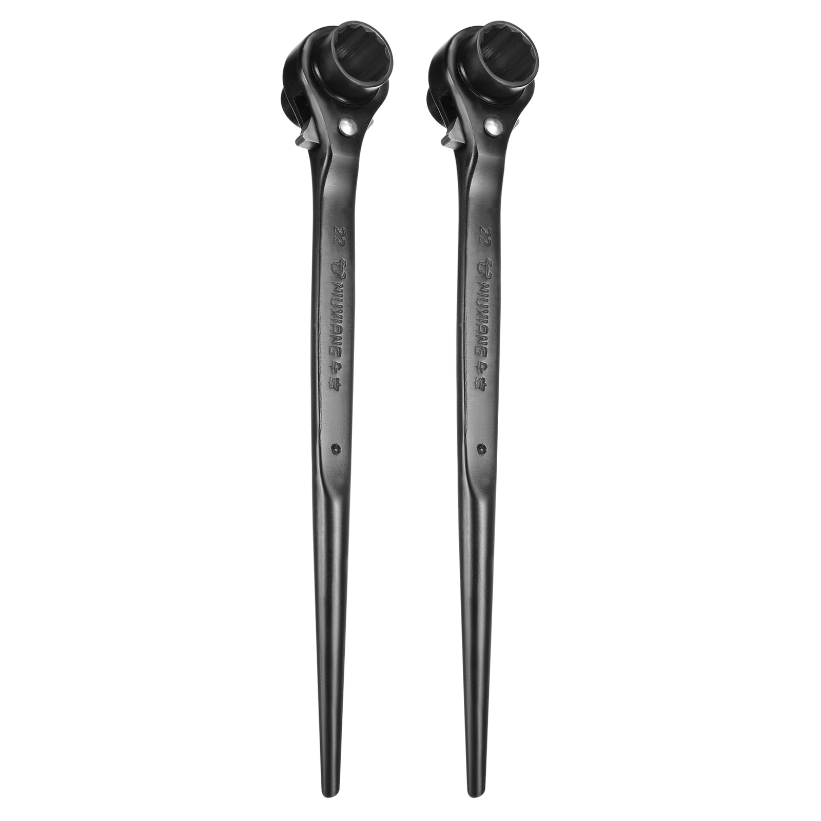 Uxcell 2 Pcs Scaffolding Podger Ratchet Wrench 0.75 x 0.87 in CR-V 12 ...
