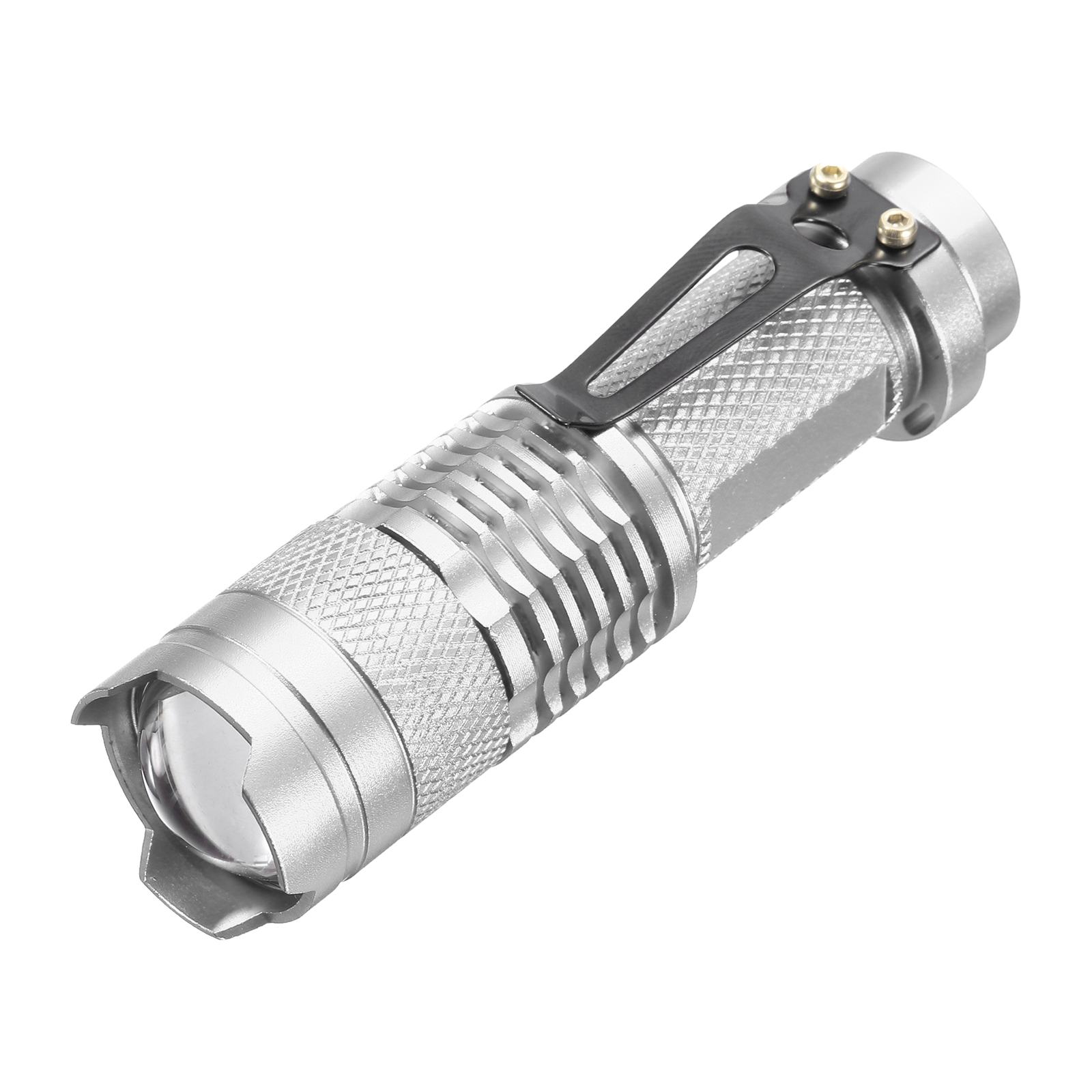Uxcell Scalable LED Flashlight, 3 Mode Aluminum LED Flashlight White ...