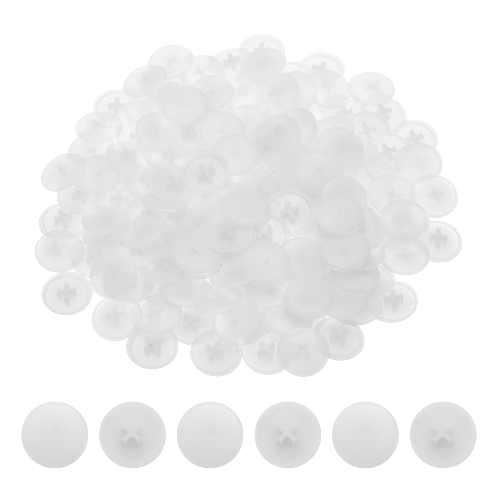Uxcell Screw Cap Covers, 228Pcs 17mm - Plastic Self-lock Nut Screw Cap ...