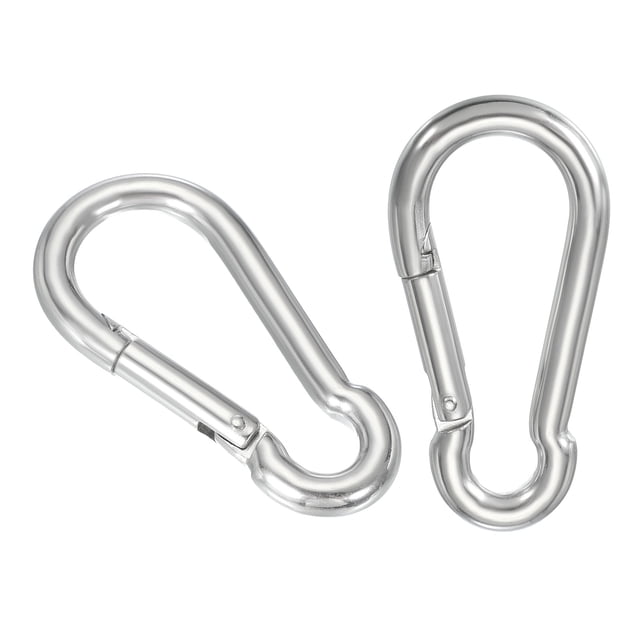 Uxcell Screw Locking Clips, 304 Stainless Steel Spring Snap Hook for ...