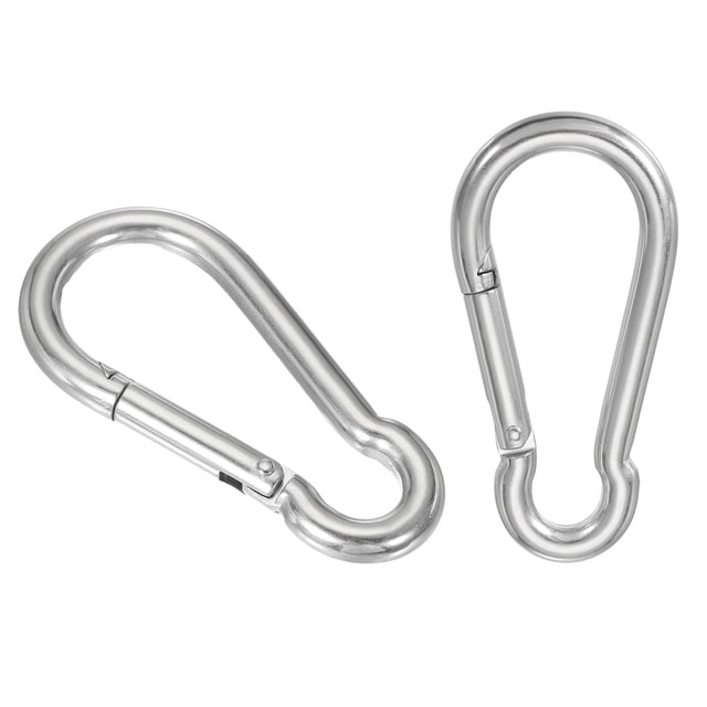 Uxcell Screw Locking Clips, 304 Stainless Steel Spring Snap Hook for ...